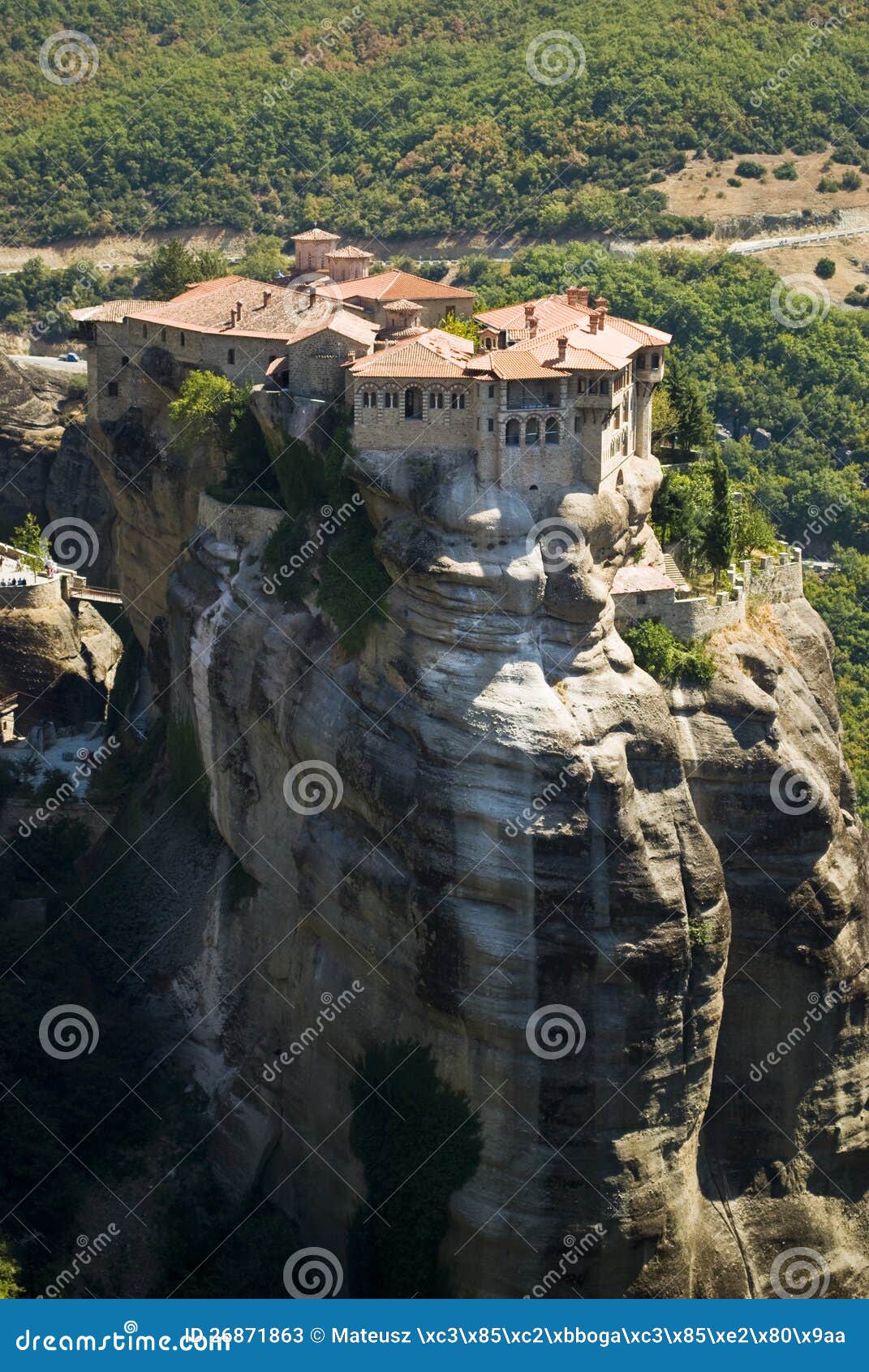 Meteora monastery, Greece stock image. Image of monastery - 26871863