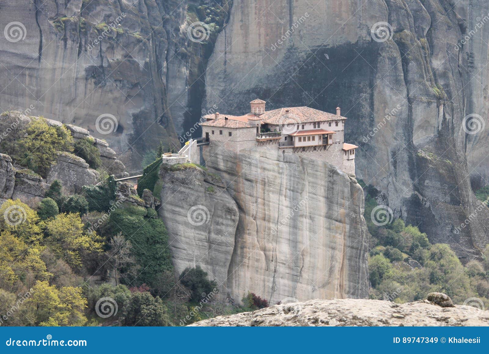 Meteora Monastery in Greece, Miracle Stock Image - Image of attraction ...