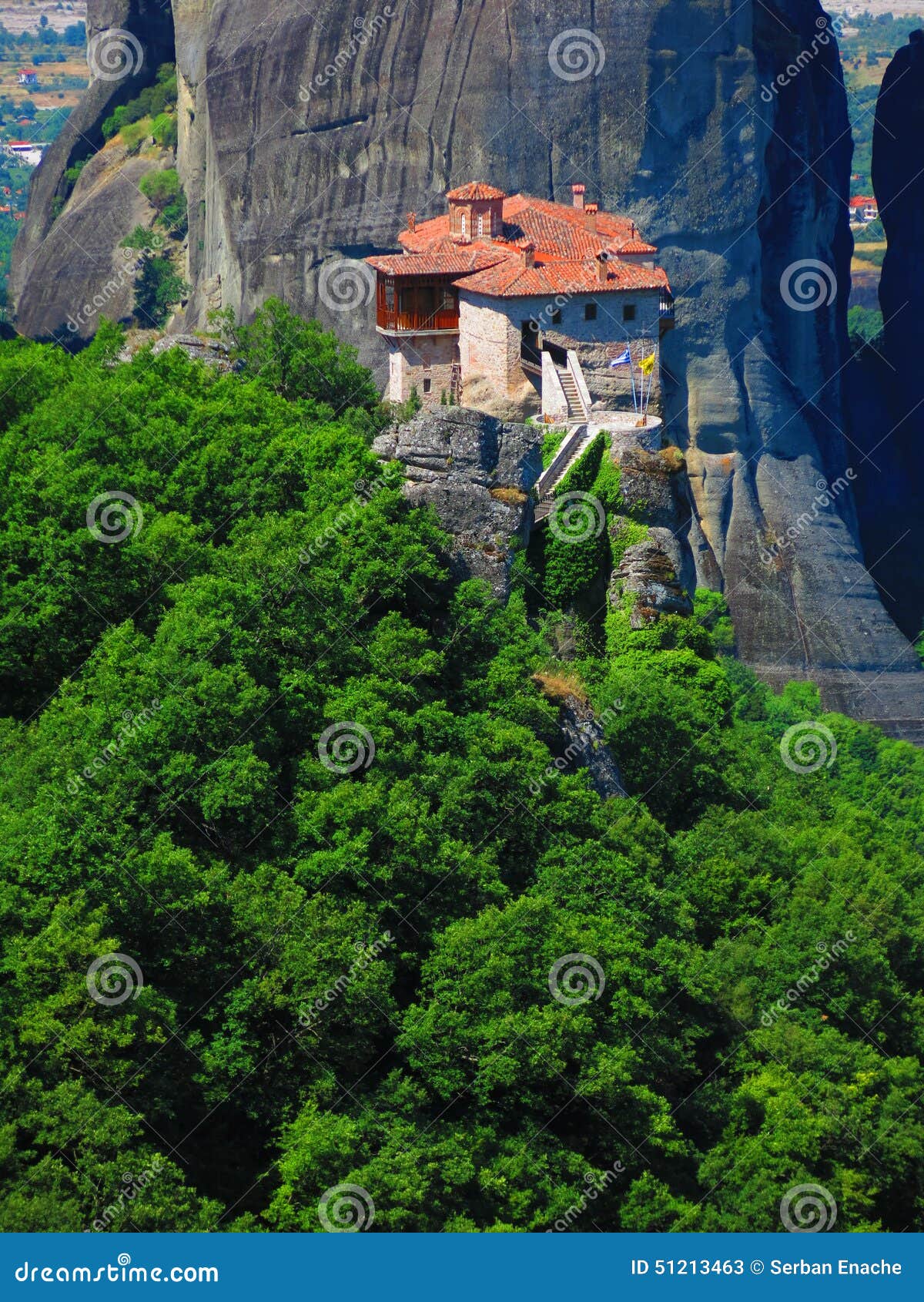 Meteora Monastery stock image. Image of meteora, greek - 51213463