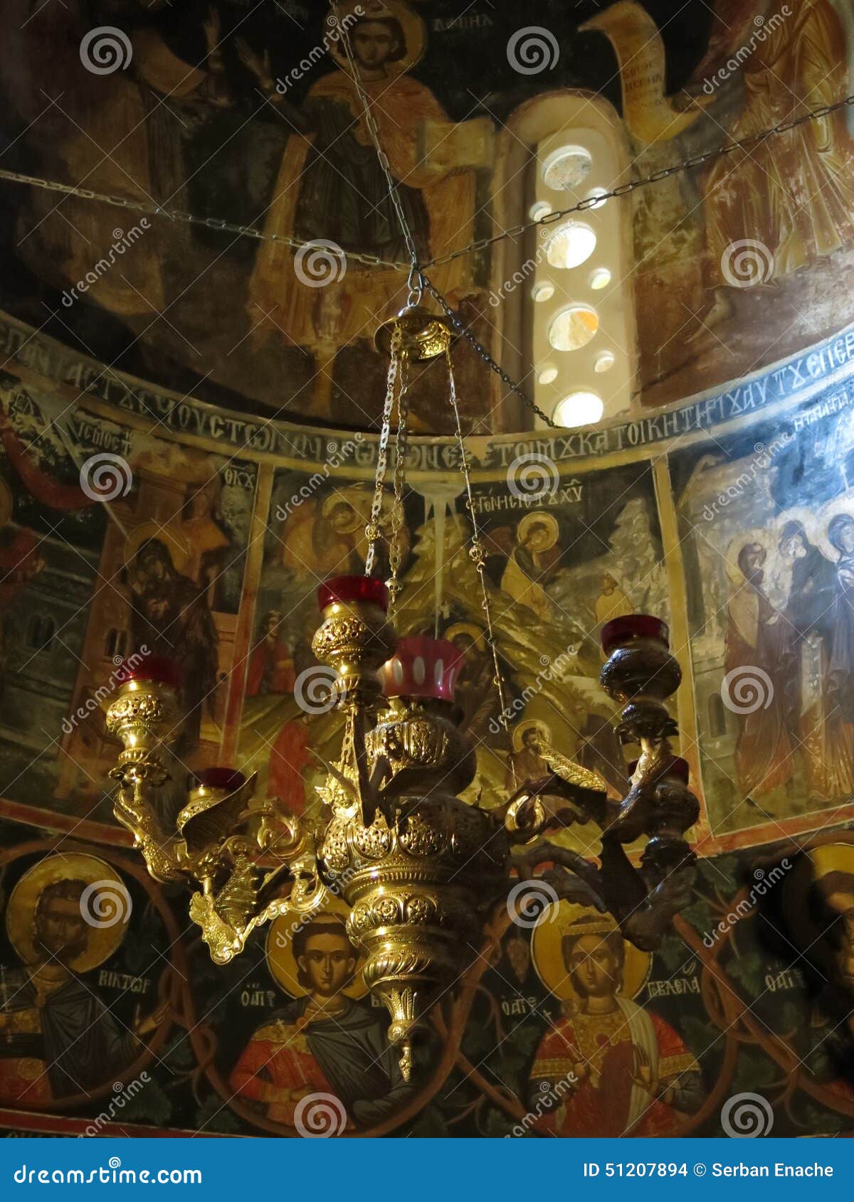 Meteora Monastery Interior Details Stock Photo - Image of details ...