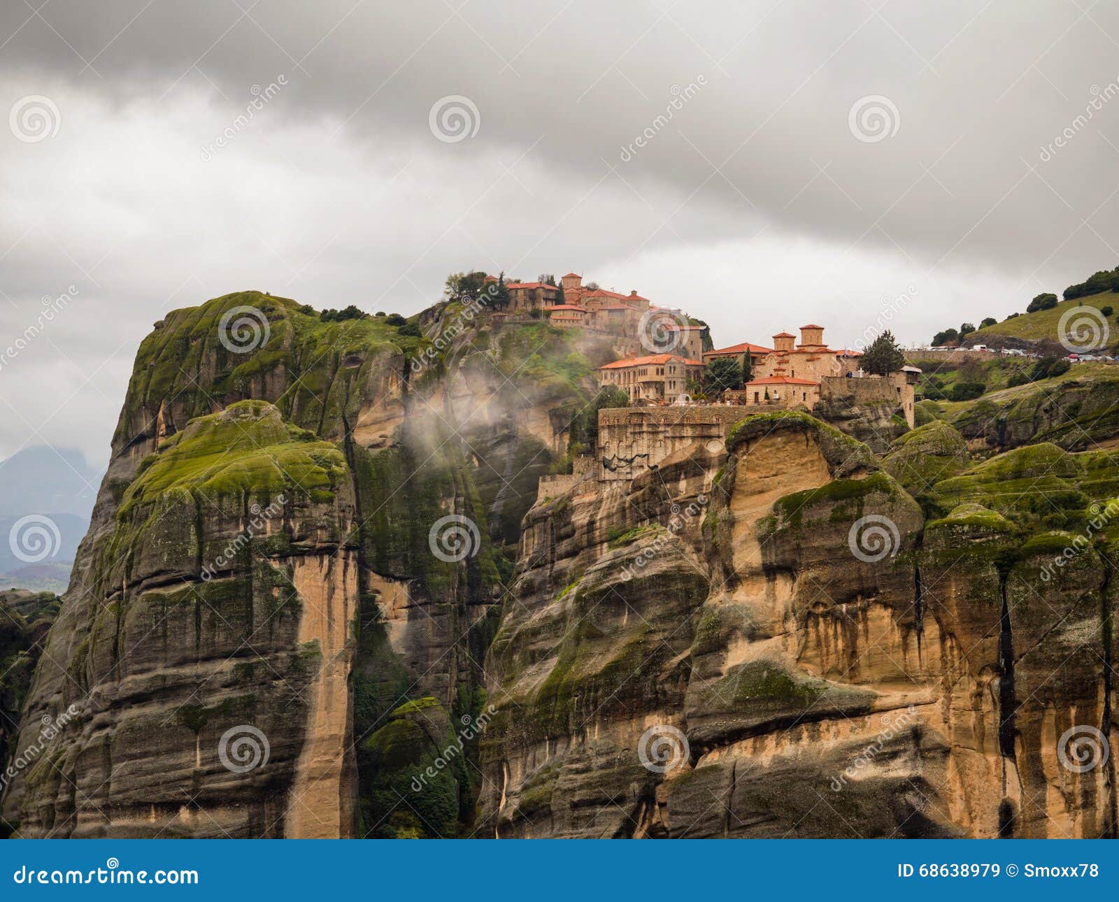 Meteora mountain in Greece stock image. Image of religius - 68638979