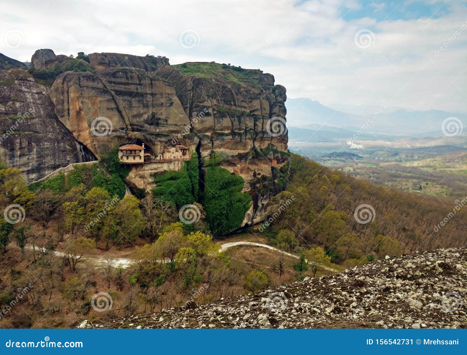 Monasteries of Meteora in Kalambaka, Greece Stock Image - Image of ...