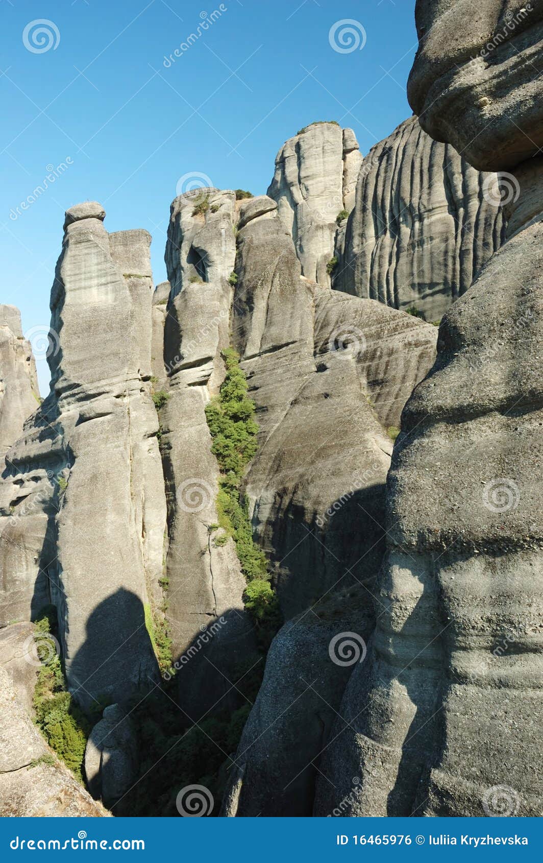 Meteora Rocks,Greece,famous for Its Unusual Rocks Stock Photo - Image ...