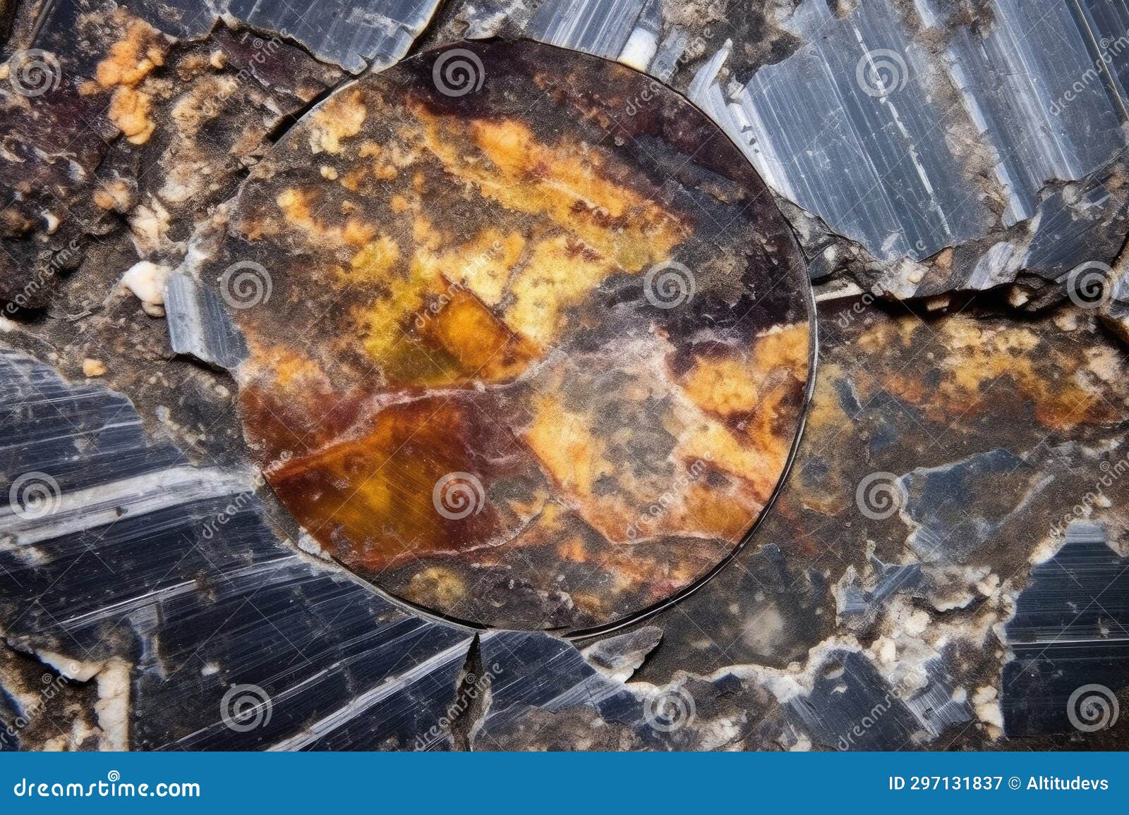 Meteorite Cross-section Under Microscope Stock Image - Image of view ...