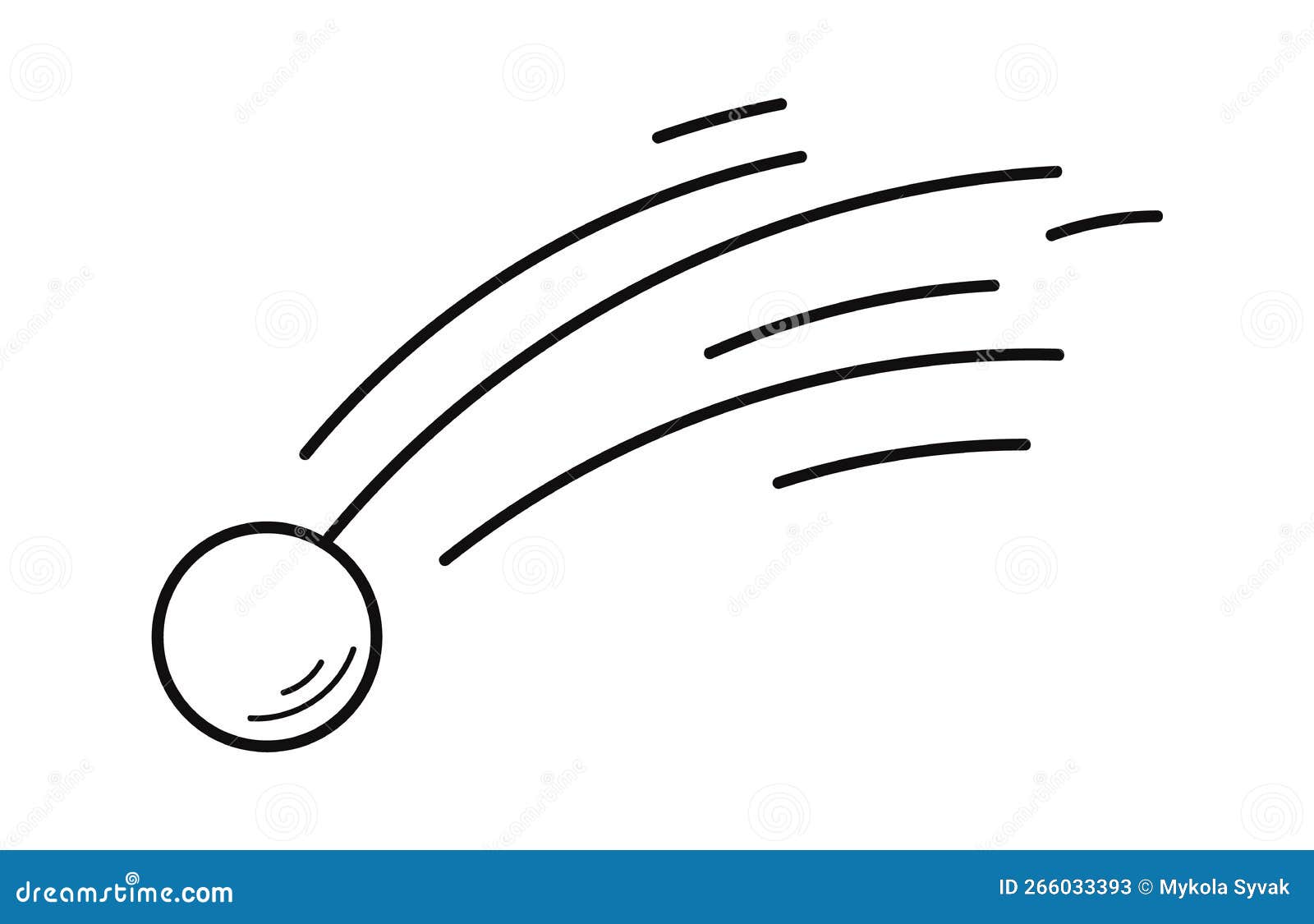 Meteorite Doodle Outline For Colouring Cartoon Vector | CartoonDealer ...