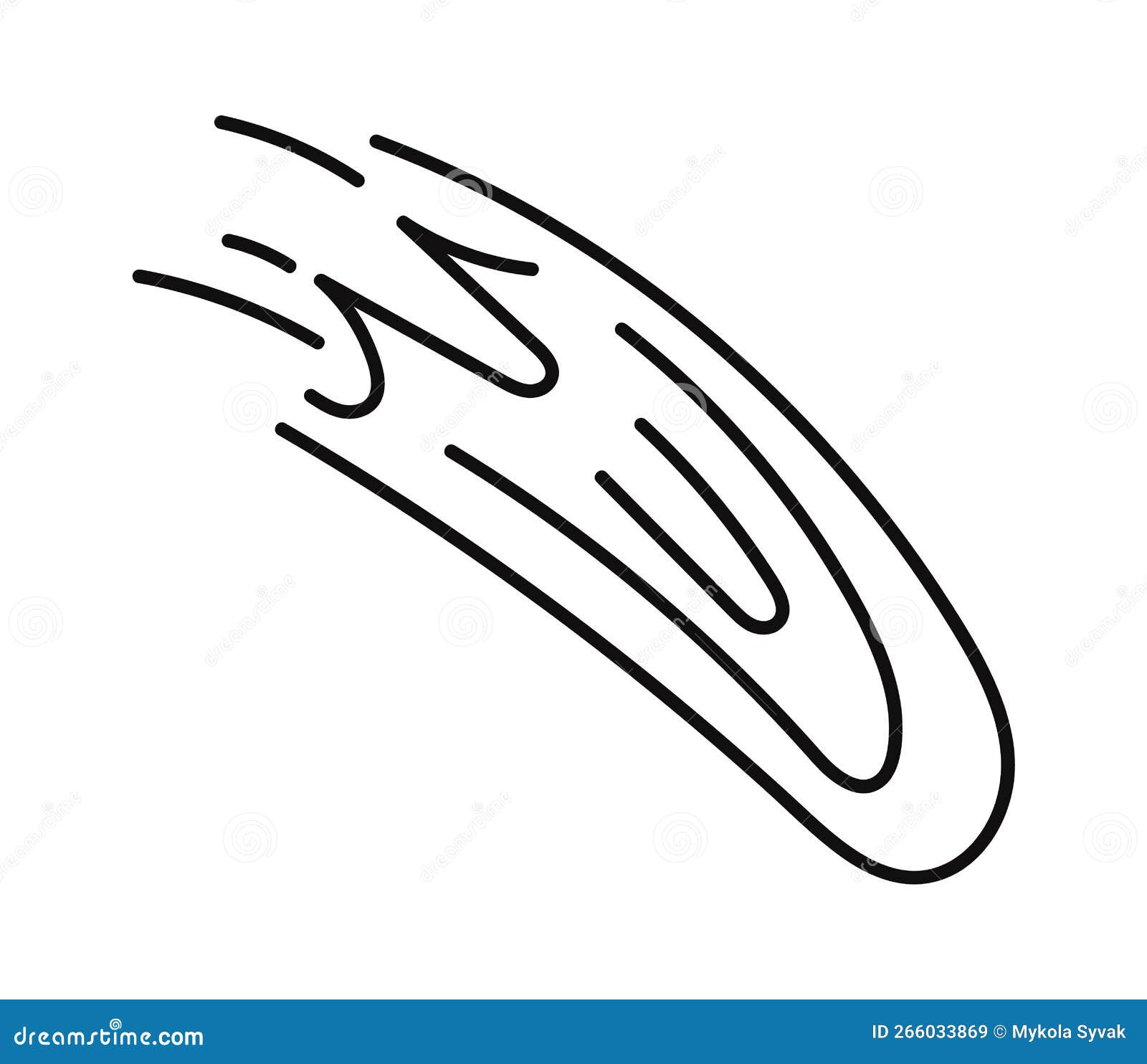 Meteorite Doodle Outline For Colouring Cartoon Vector | CartoonDealer ...