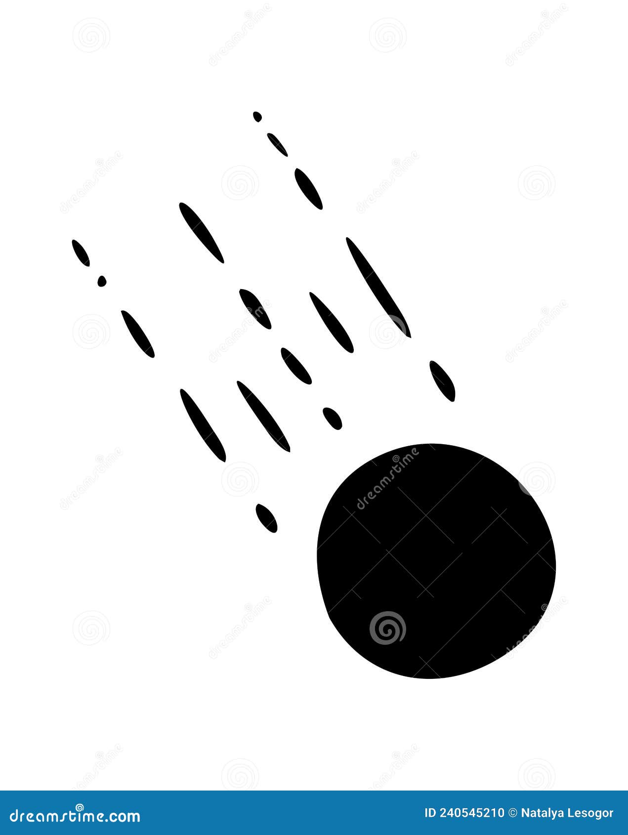 Falling Stone Composition Icon Of Spheric Items Vector Illustration ...