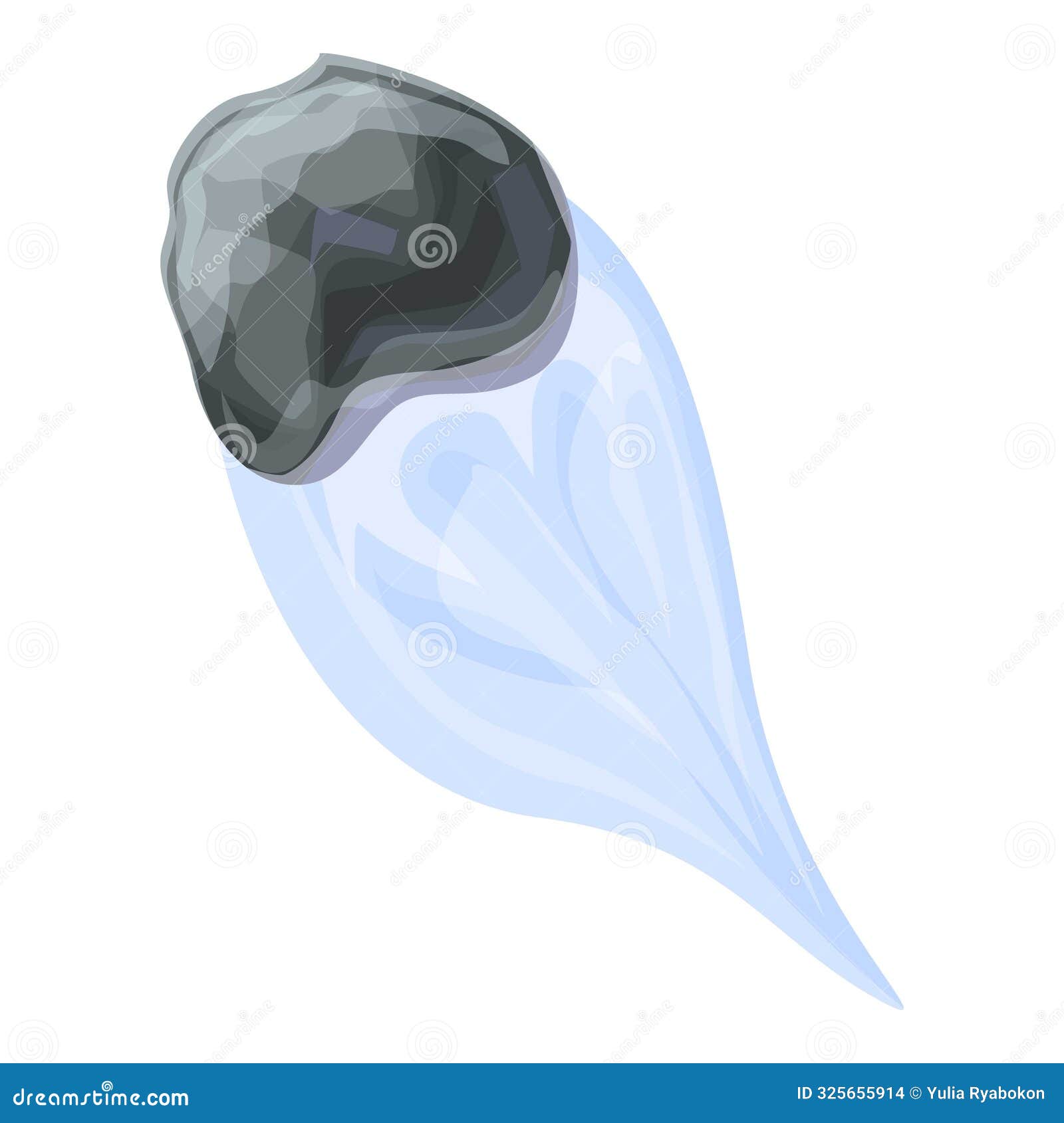 Meteorite Falling Icon Vector Isolated On White Background, Logo ...