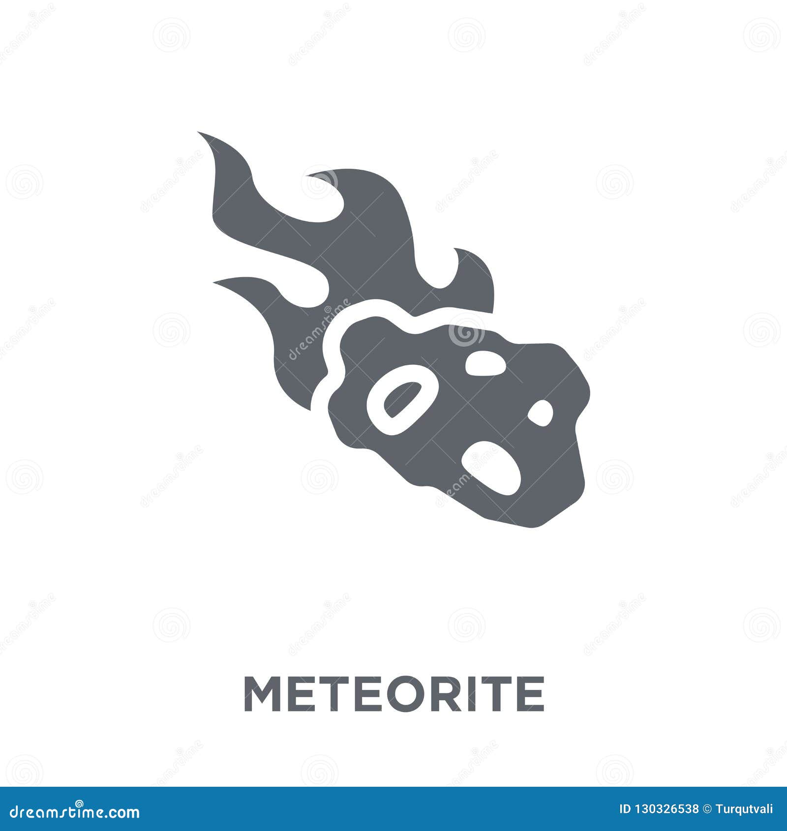 Meteorite Icon From Astronomy Collection. Stock Vector - Illustration ...