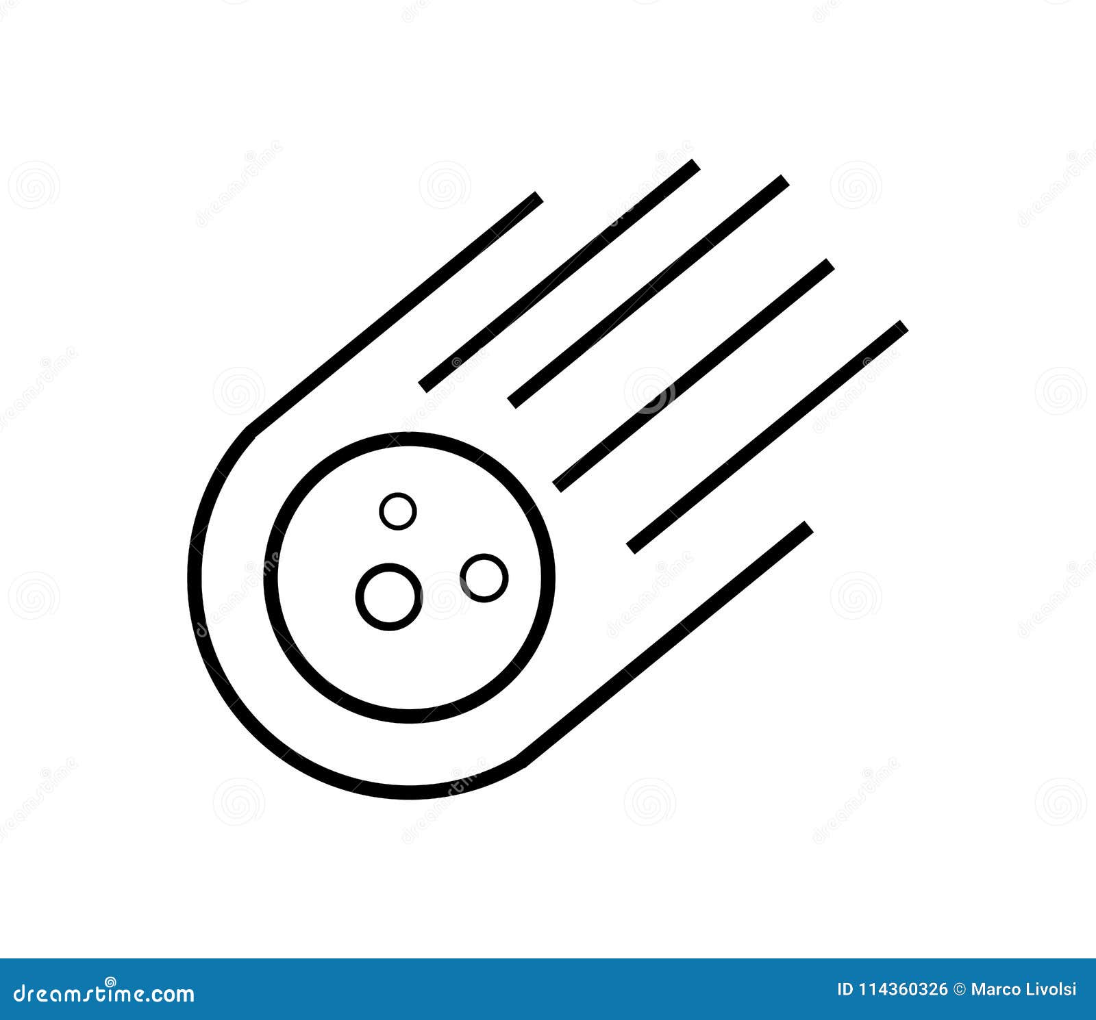 Meteorite icon stock illustration. Illustration of concept - 114360326