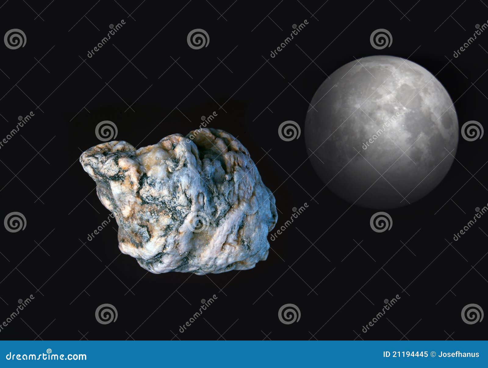 Meteorite and moon stock image. Image of planetoid, meteor - 21194445