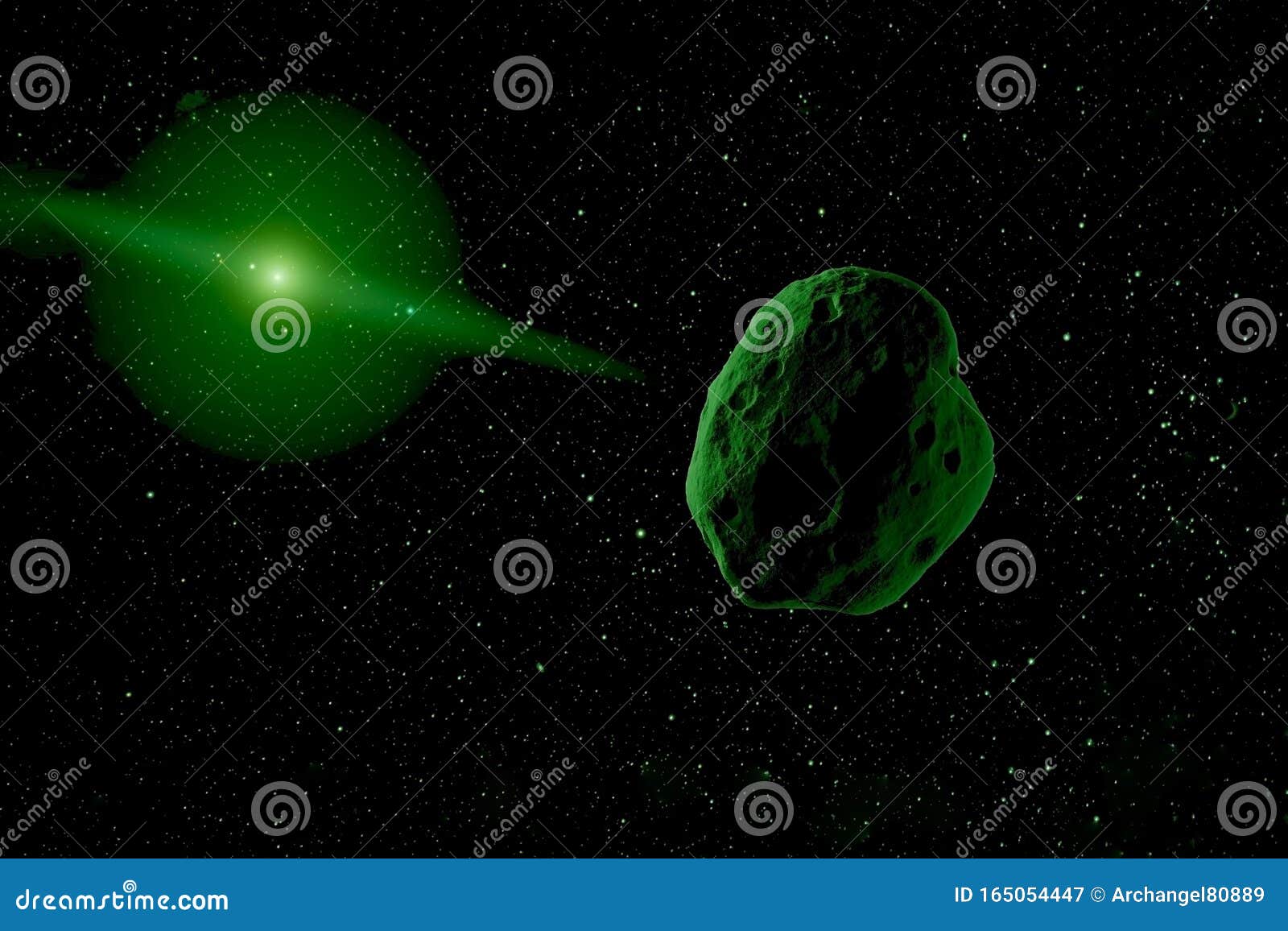 A Meteorite in Outer Space. Elements of this Image Were Furnished by ...