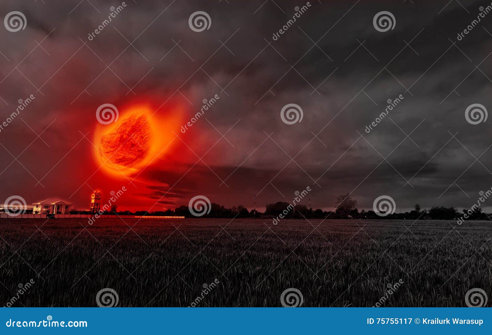 Meteorite Royalty-Free Stock Photography | CartoonDealer.com #75755117