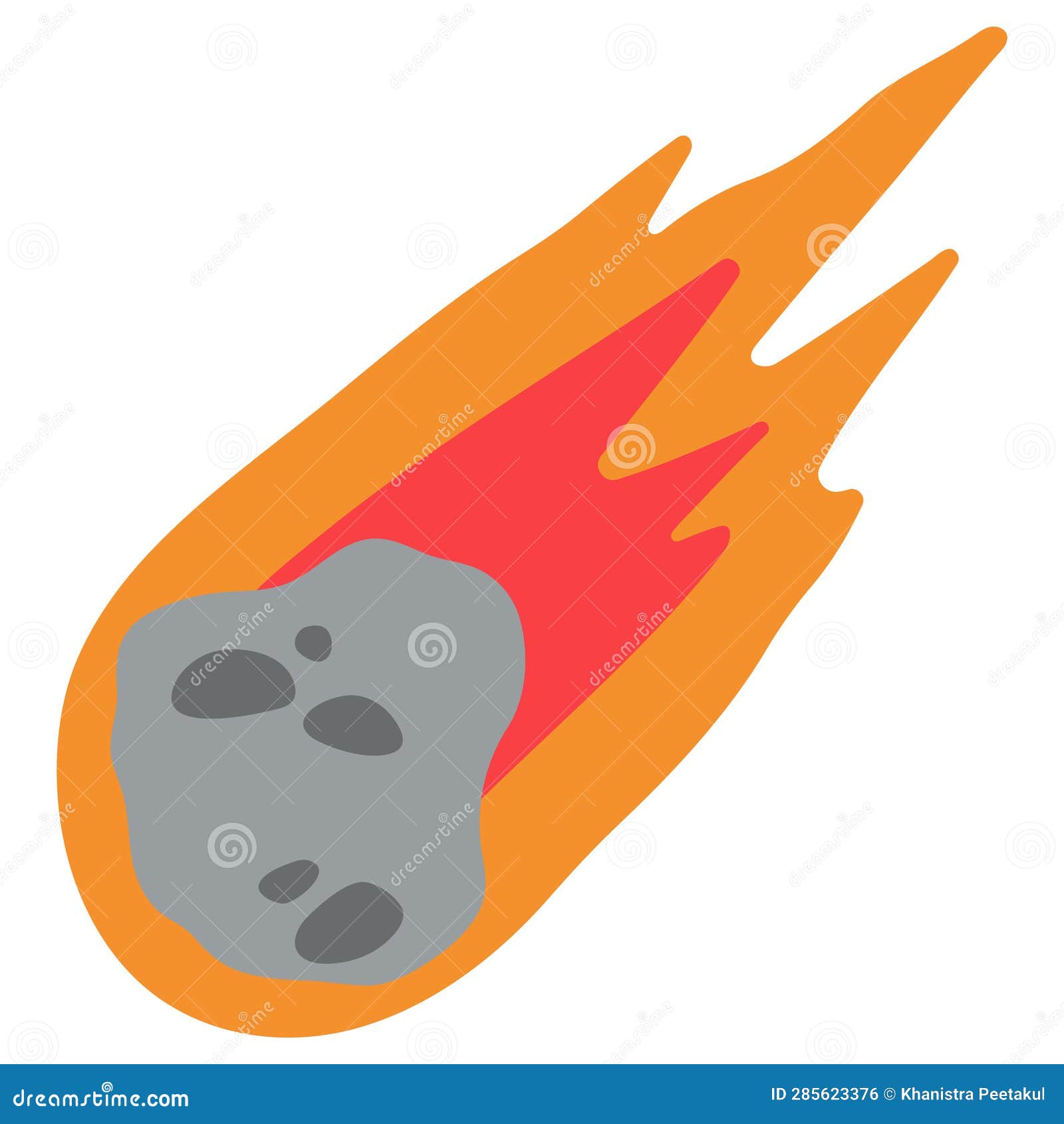 Meteorite Single 1 stock vector. Illustration of jupiter - 285623376