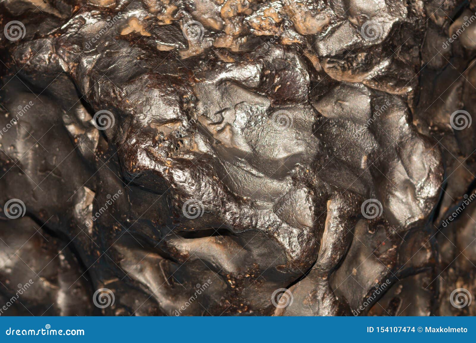 Meteorite Texture Background. Meteorite Surface Close Up Stock Photo ...