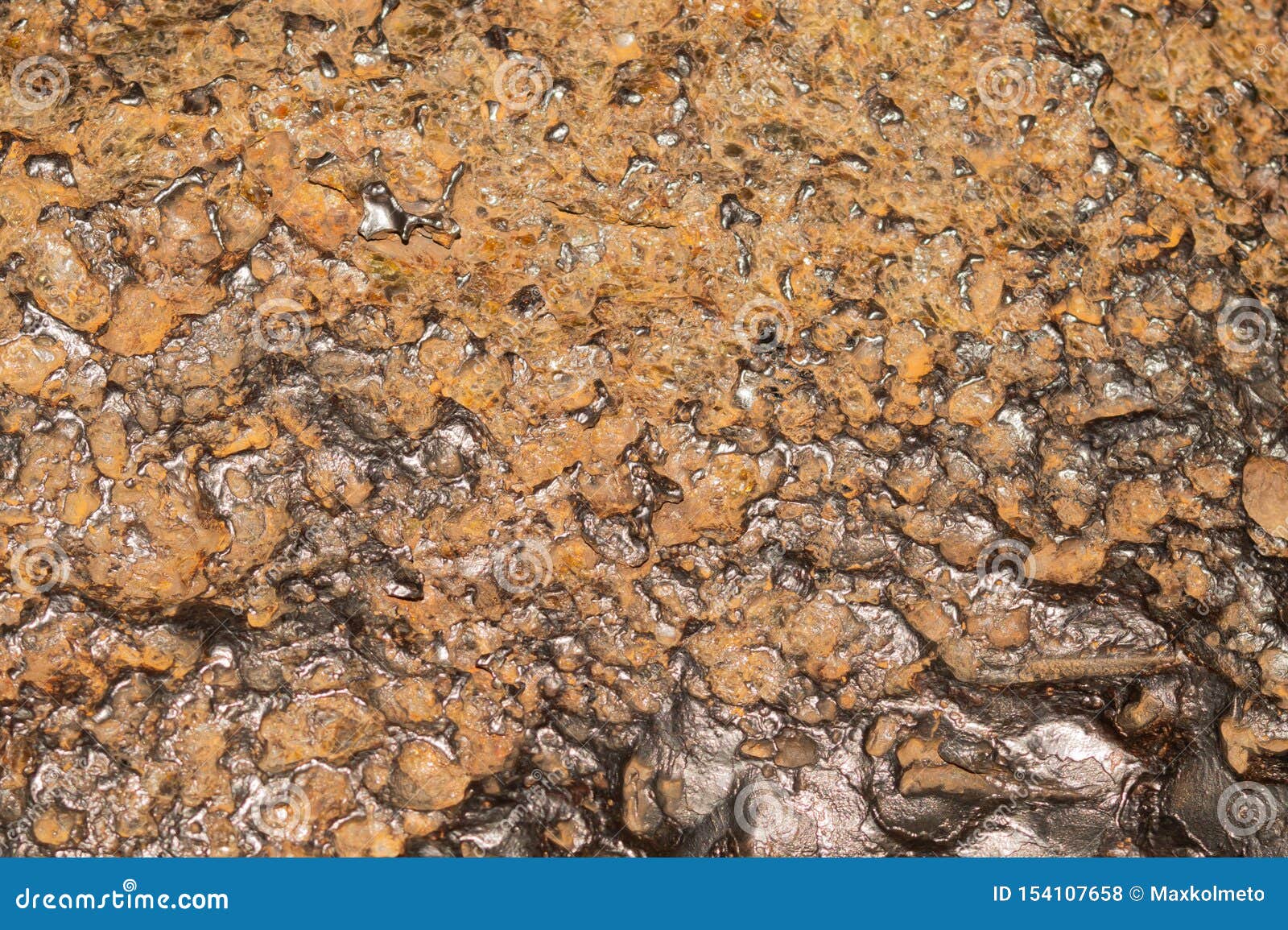 Meteorite Texture Background. Meteorite Surface Close Up Stock Photo ...