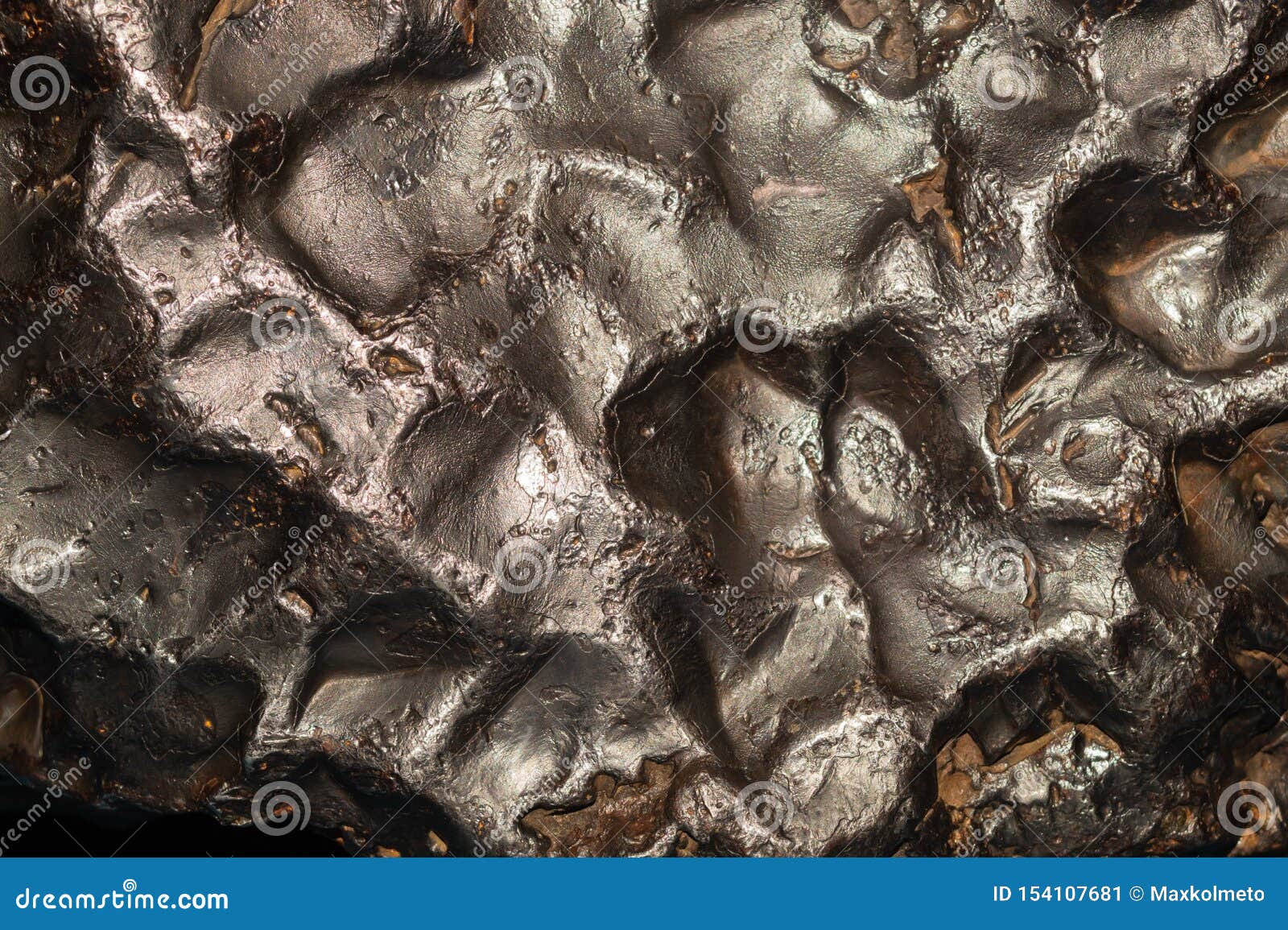 Meteorite Texture Background. Meteorite Surface Close Up Stock Image ...