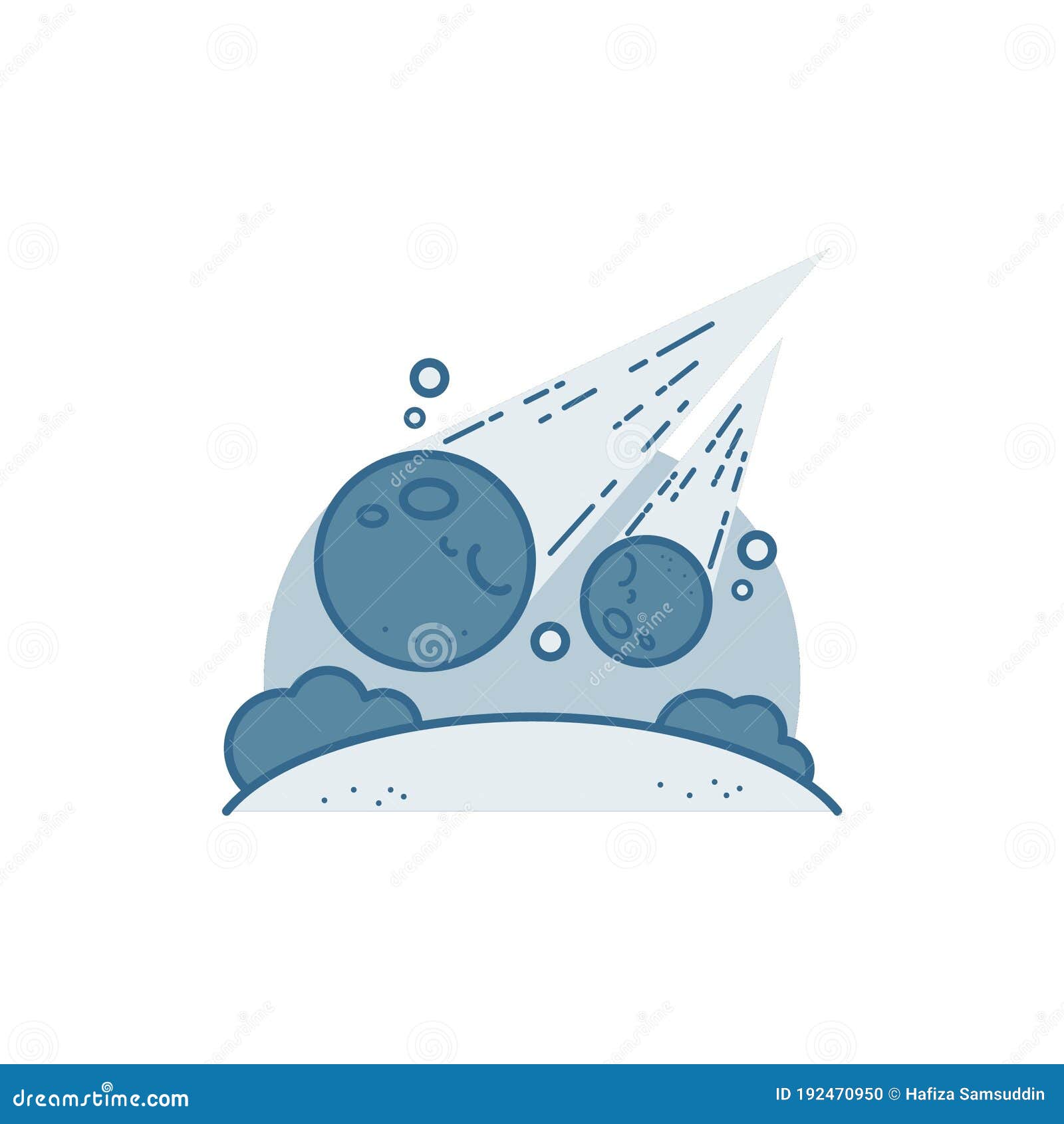 Meteorite. Vector Illustration Decorative Design Stock Vector ...