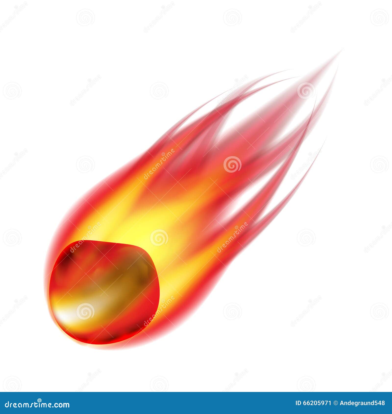 Meteorite on white vector stock vector. Illustration of cloud - 66205971