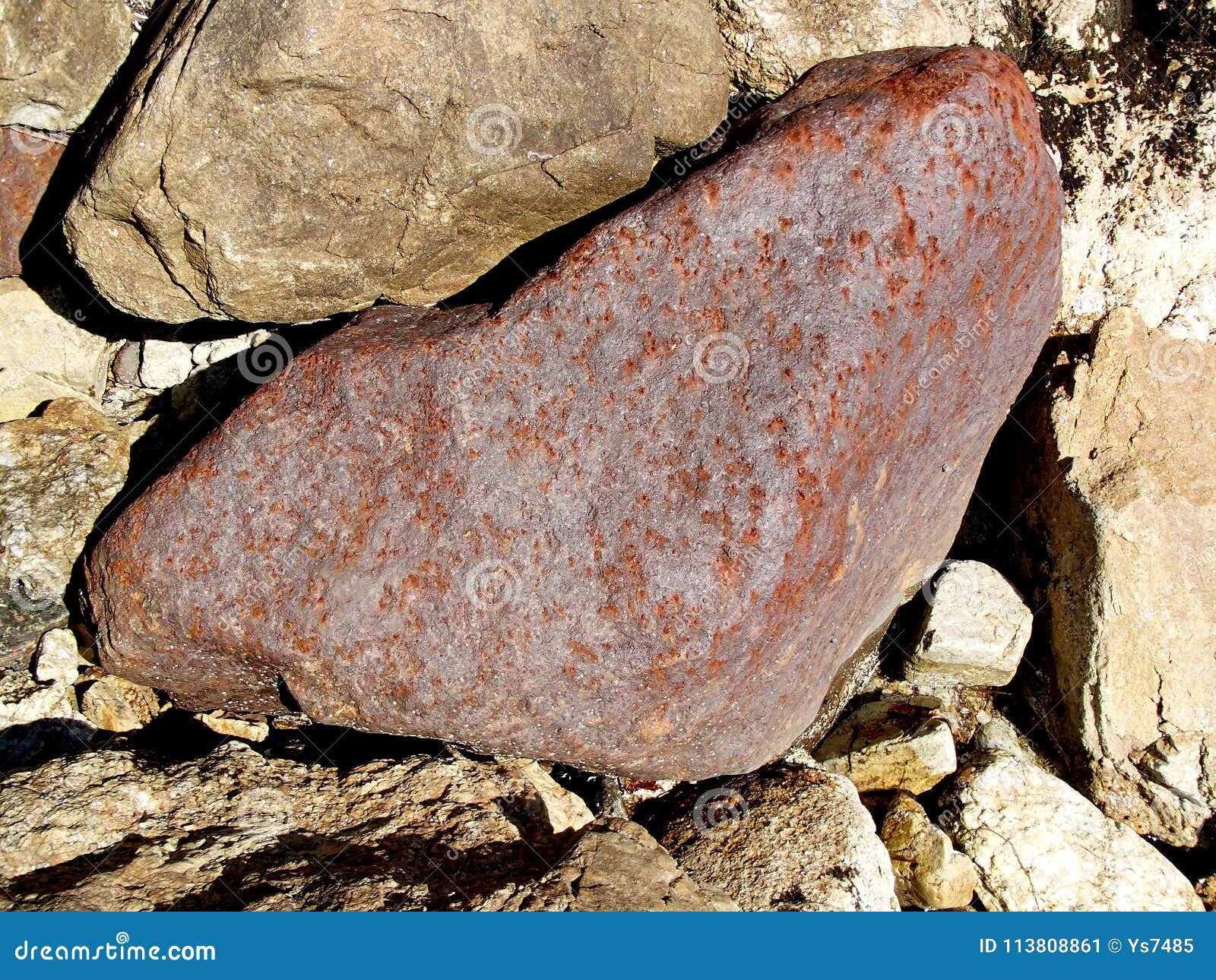 Meteorito E Pedras Do Ironstone Imagem de Stock - Imagem de marrom ...