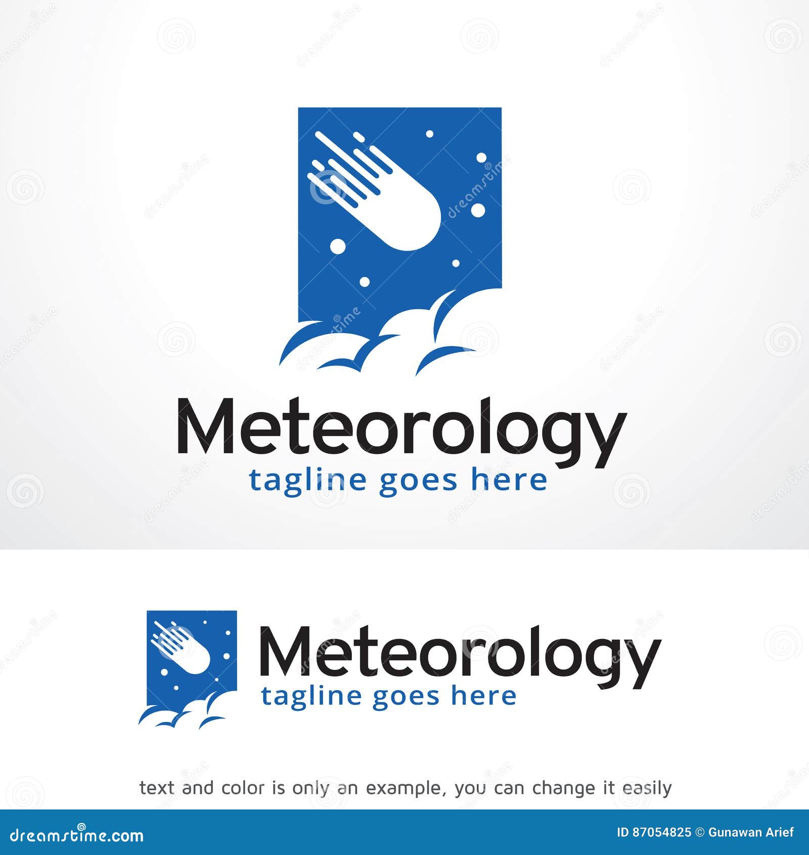 Meteorologia Logo Template Design Vetora Ilustração do Vetor ...