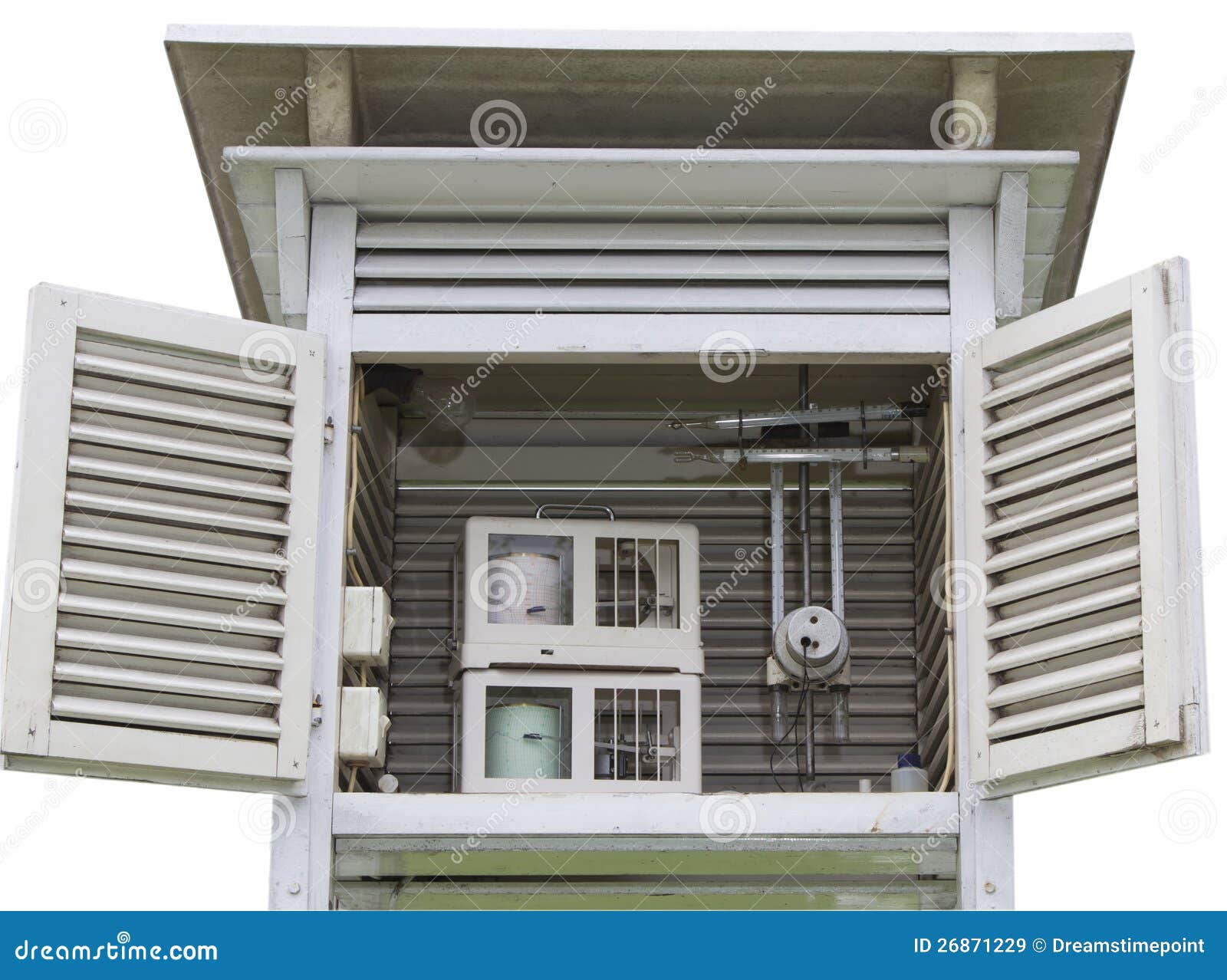 Meteorologic house stock image. Image of equipment, clipping - 26871229