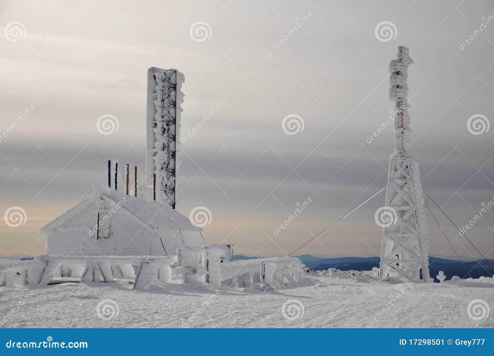Meteorological station stock image. Image of winter, meteorological ...