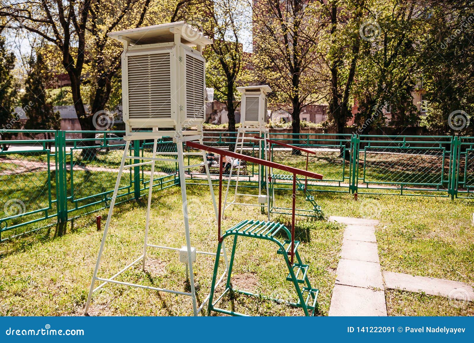 Meteorological Station Outdoors. Stock Image - Image of barometer ...