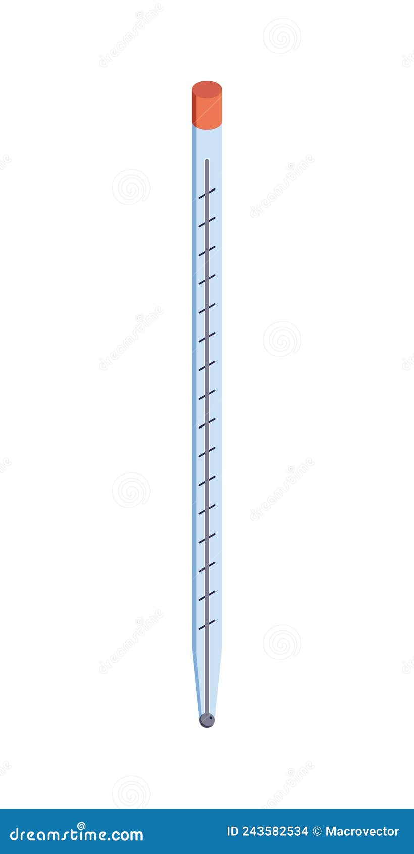 Meteorological Thermometer Isometric Composition Stock Vector - Illustration of icon ...
