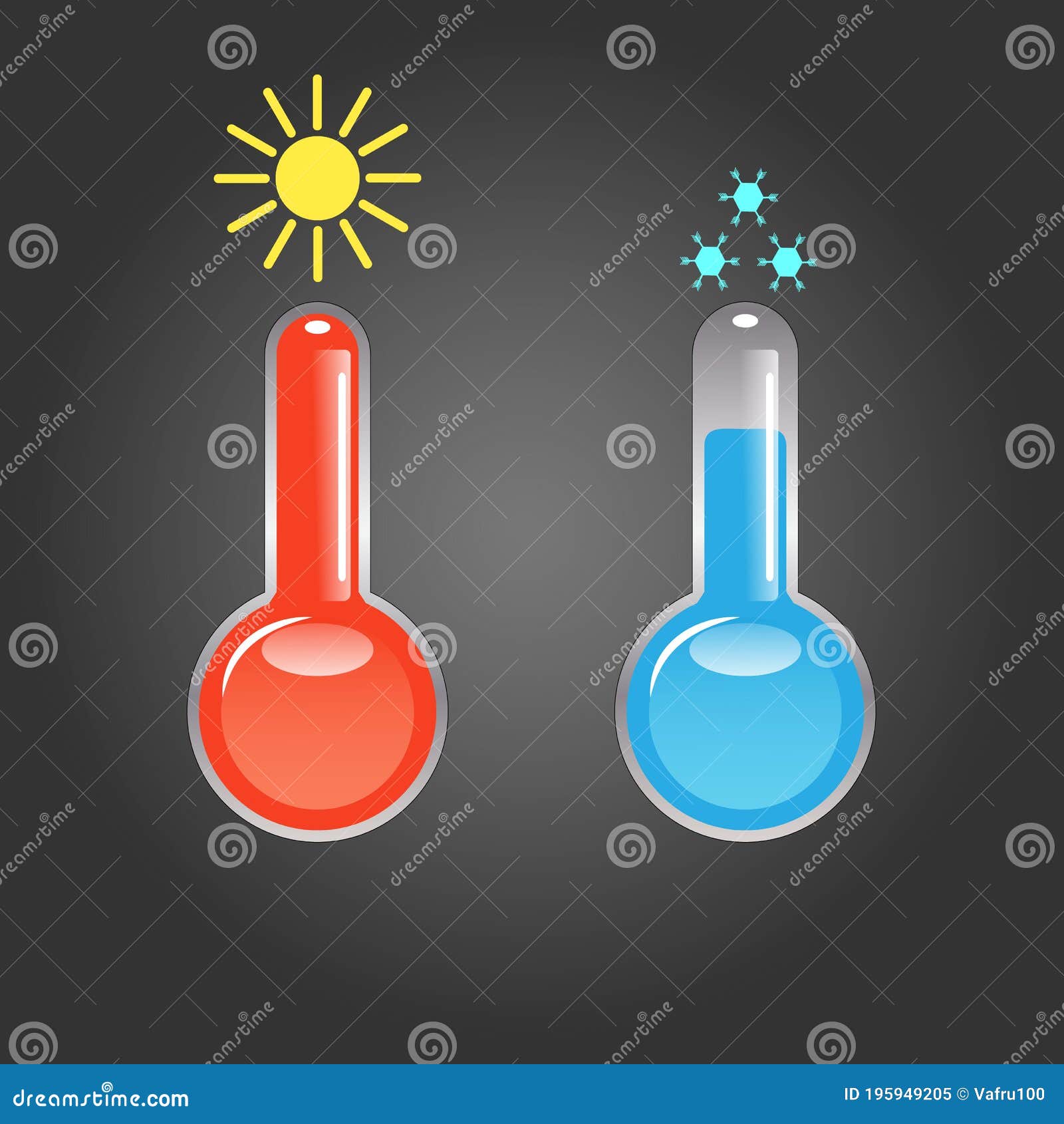 Meteorological Thermometer. Temperature Scale For Celsius Cartoon ...