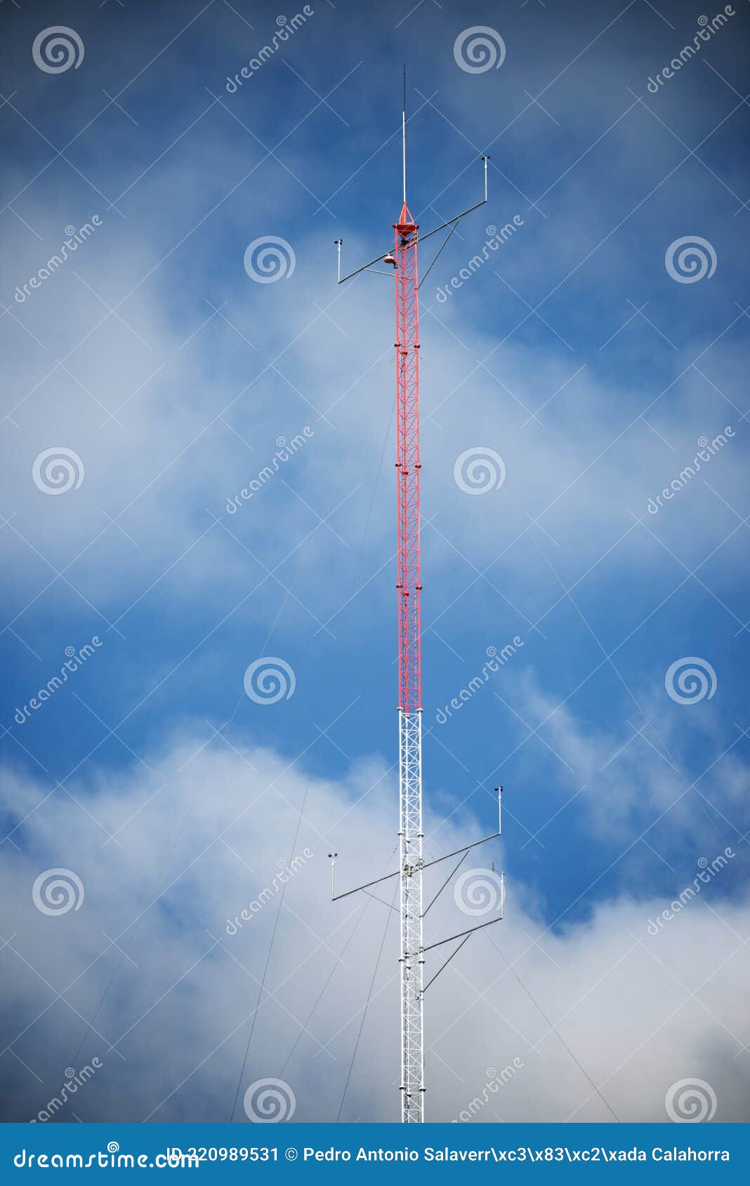 Meteorological Tower Close-up Stock Image - Image of detail, measuring ...