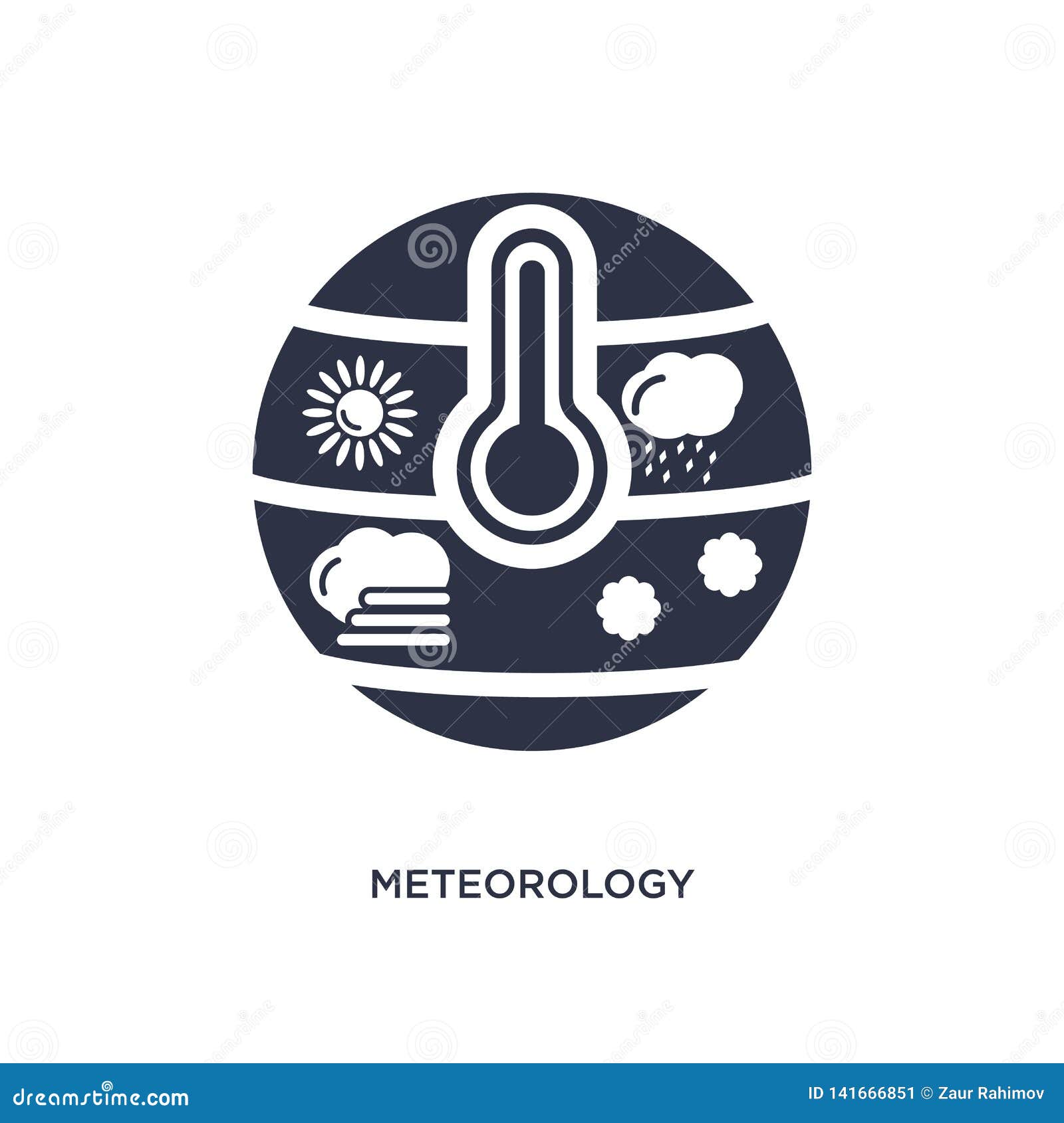 Meteorology Icon on White Background. Simple Element Illustration from ...