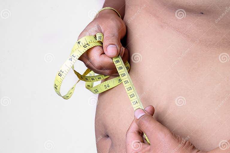 Meter Clothes. White Background and Abstract Stock Image - Image of ...