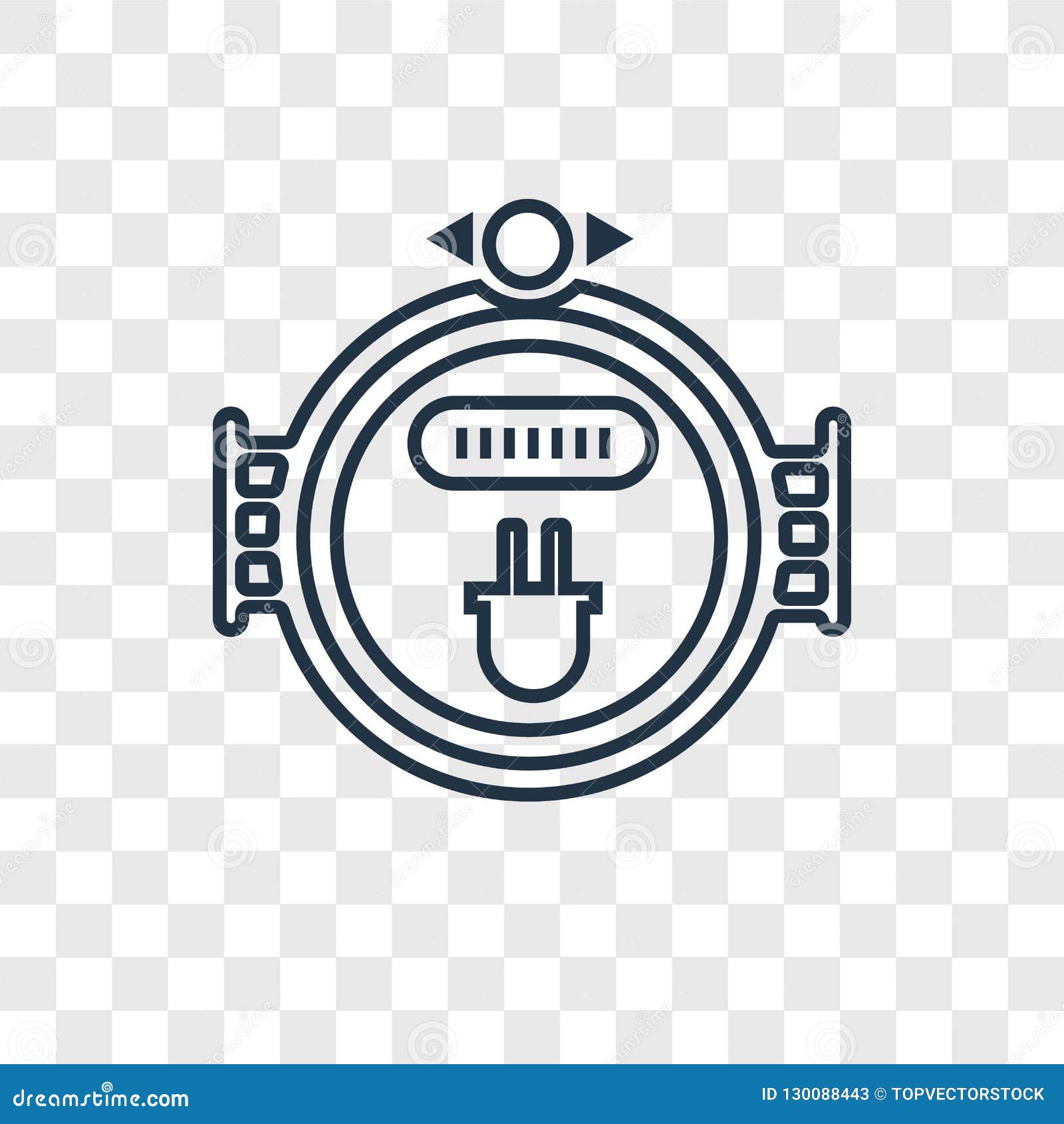 Meter Concept Vector Linear Icon Isolated on Transparent Background ...