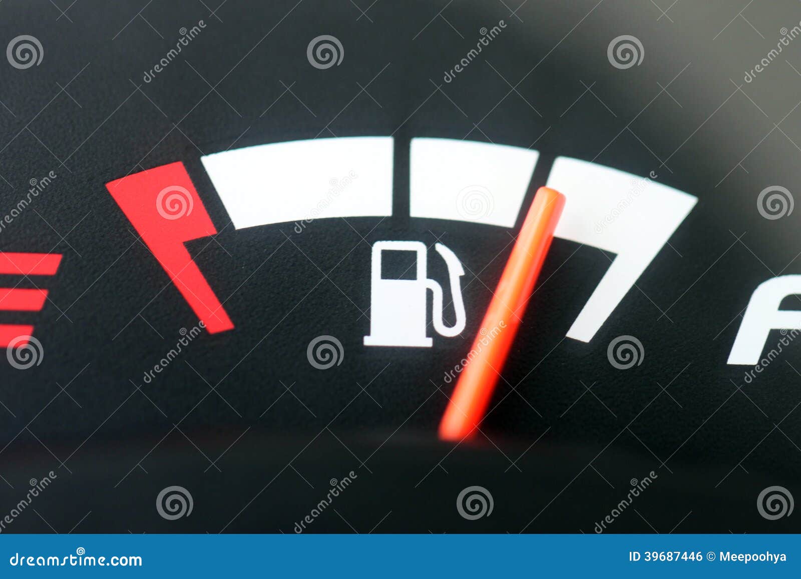 Meter Displays the Level of Fuel Stock Photo - Image of petroleum, tool ...