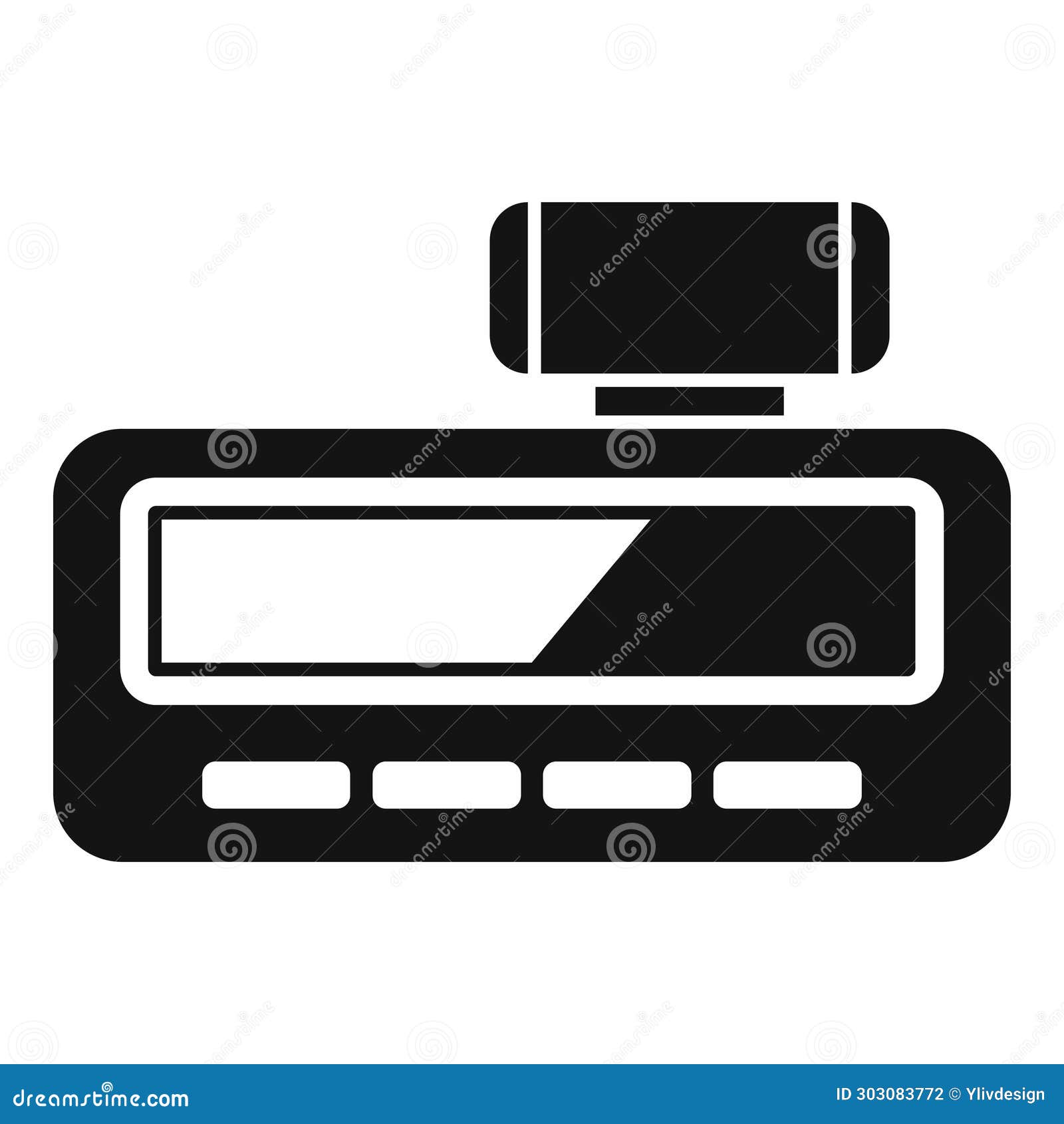 Meter Fare Control Icon Simple Vector. Trip Auto Delivery Stock Vector ...