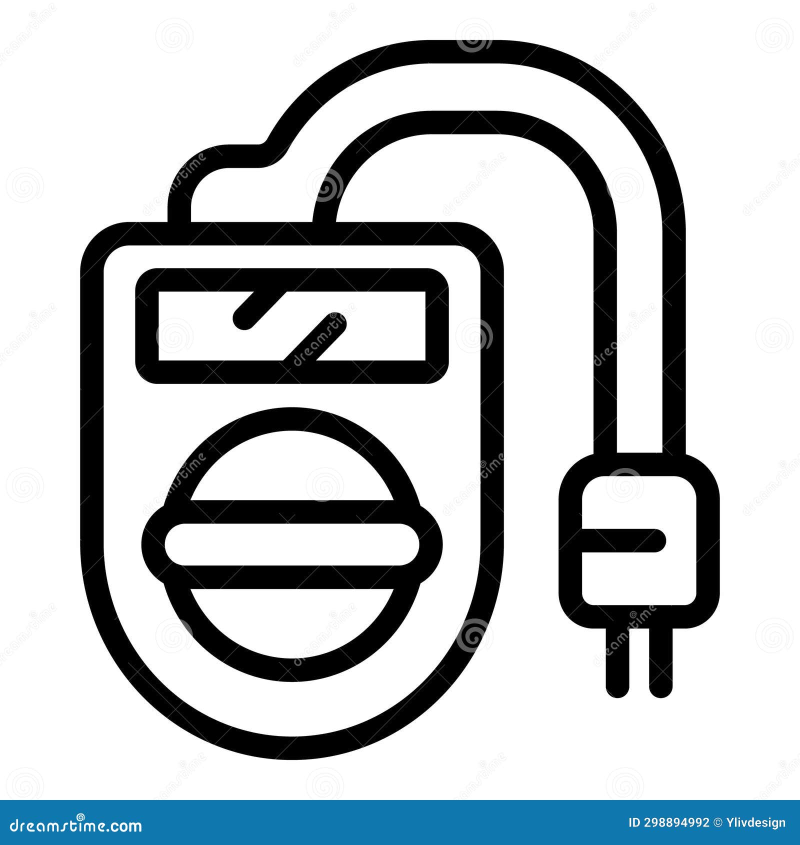 Meter Gas Detector Icon Outline Vector. Device Check Digital Stock ...