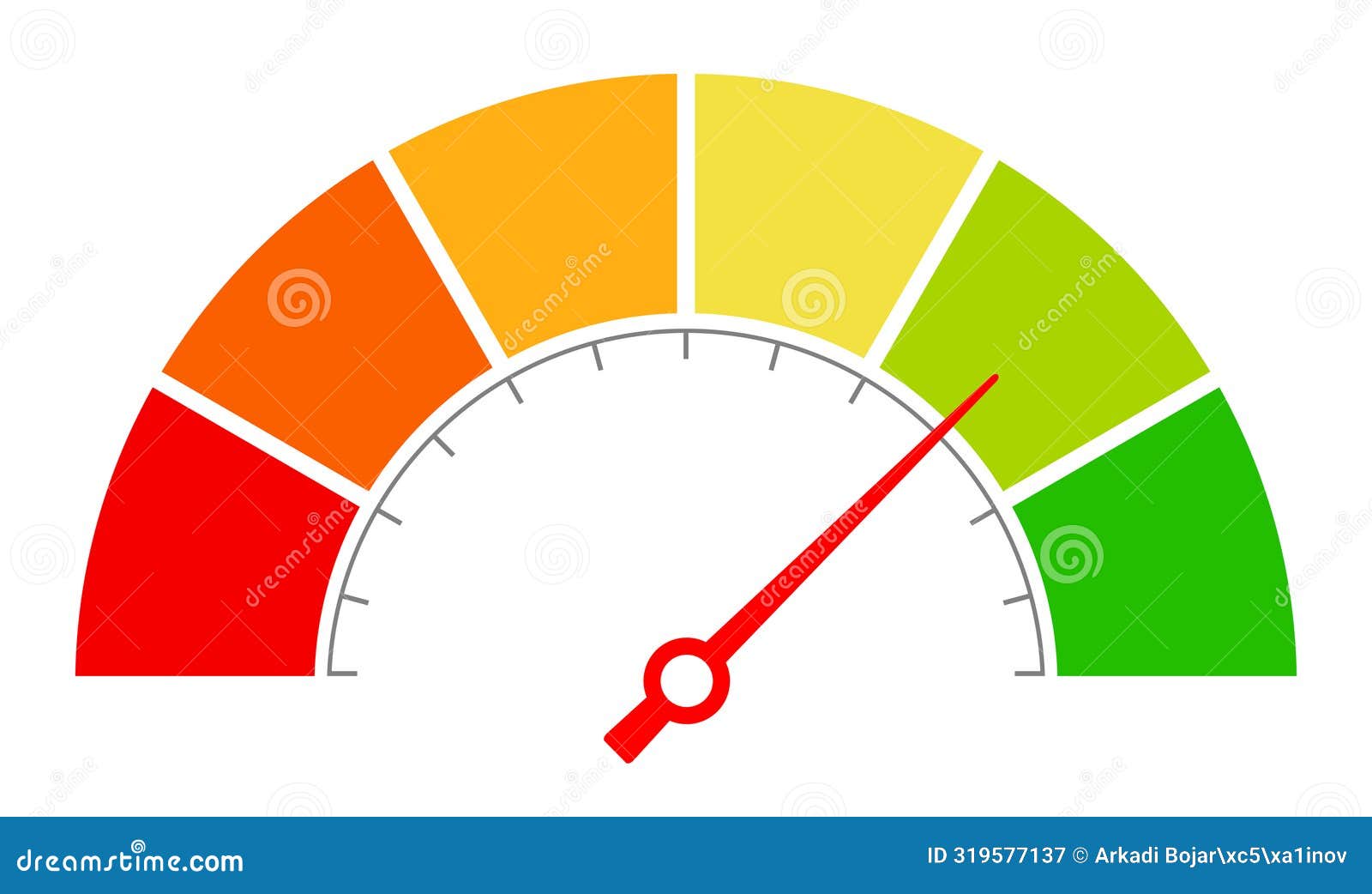 Meter Gauge Icon, Scale With Arrow Cartoon Vector | CartoonDealer.com ...