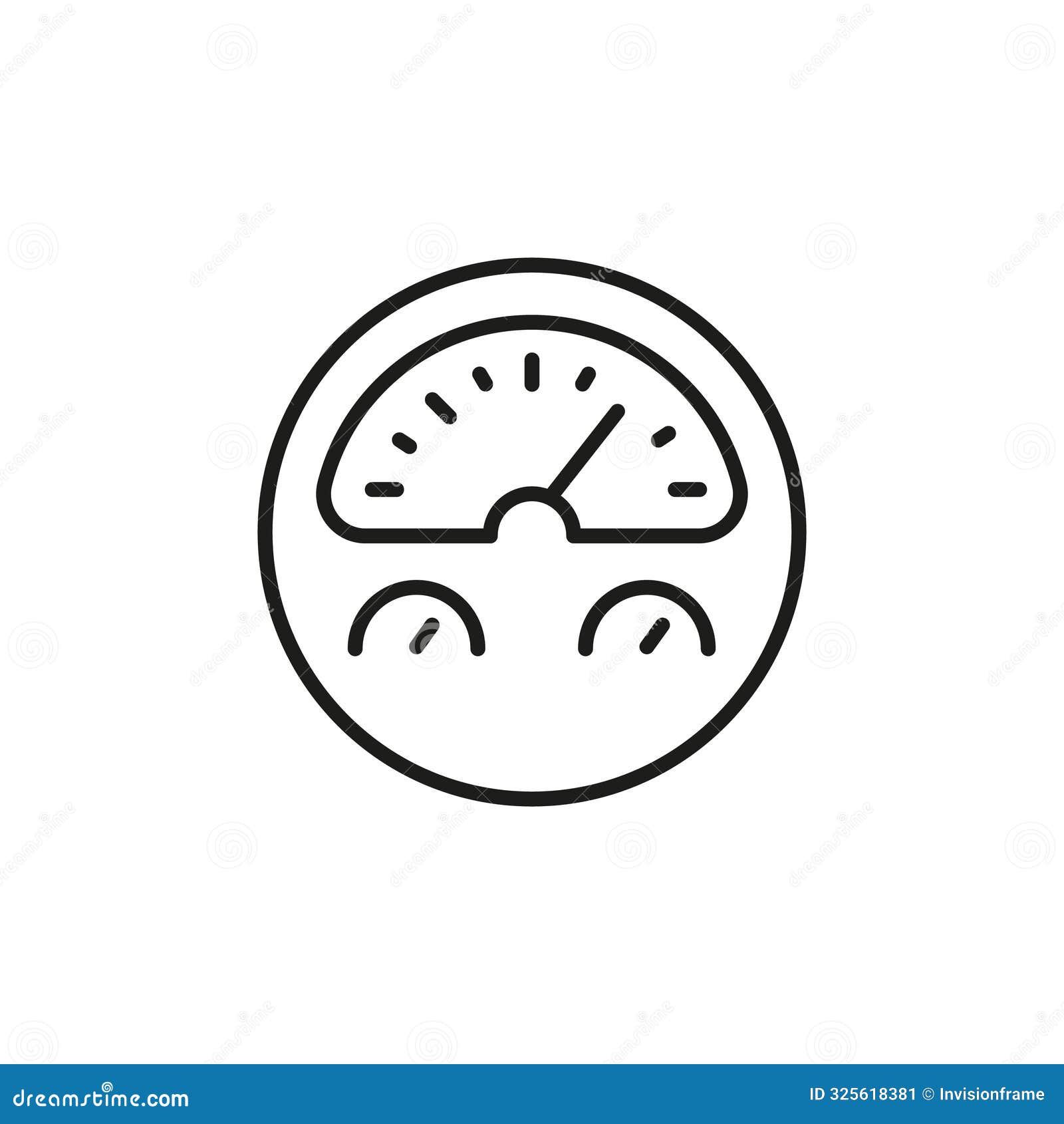 Meter gauge icon stock illustration. Illustration of scale - 325618381