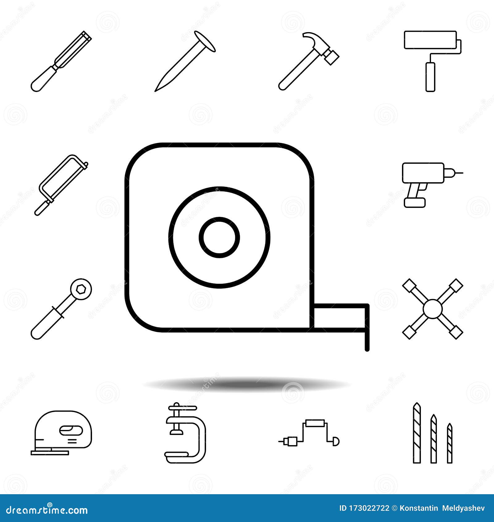Meter, Gauge Icon. Simple Thin Line, Outline Vector Element of ...