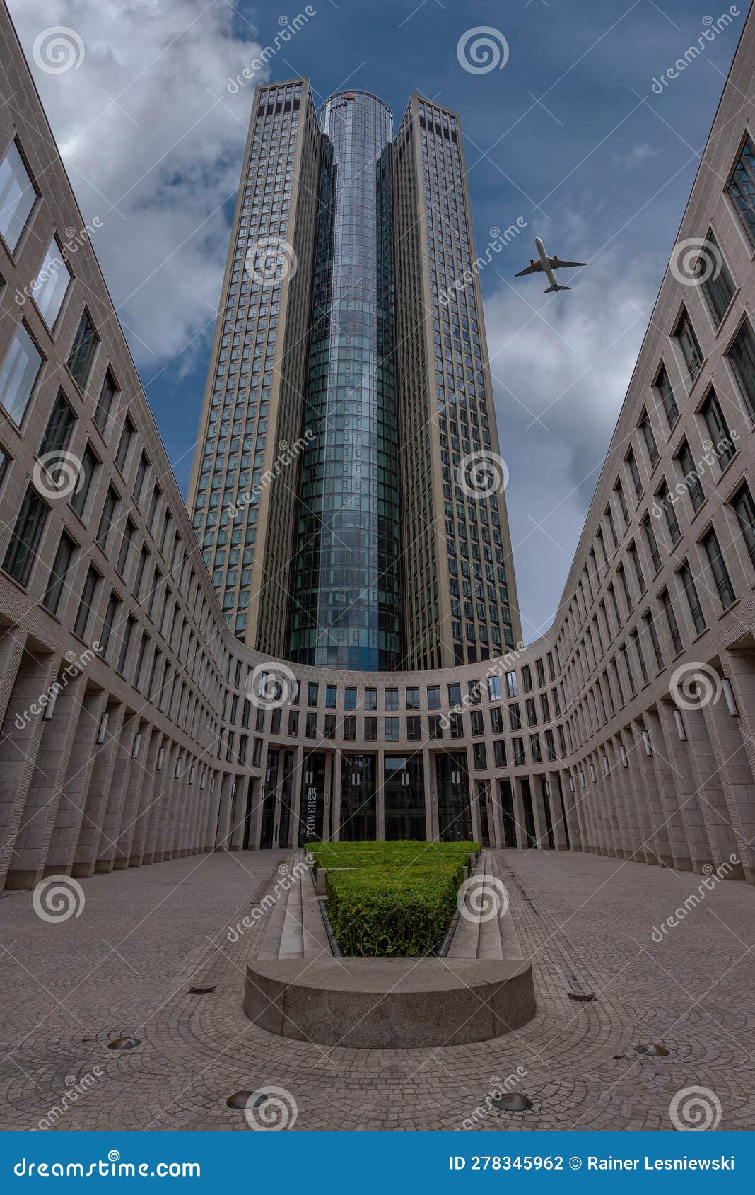 The 200 Meter High Tower 185 in Frankfurt S Gallus District Kopie ...