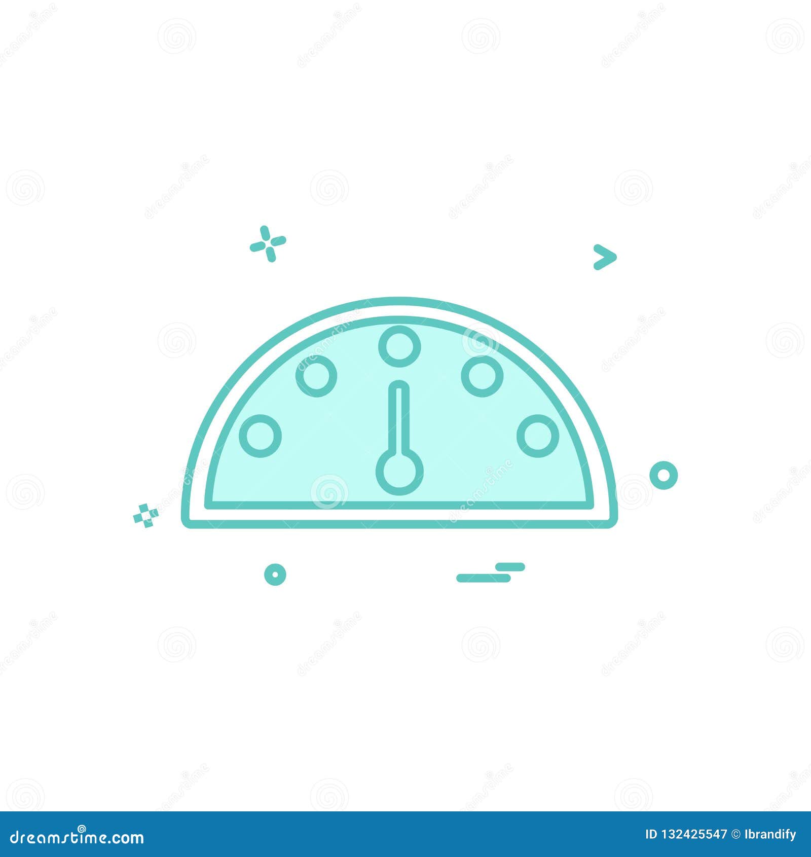 Meter icon design vector stock vector. Illustration of level - 132425547