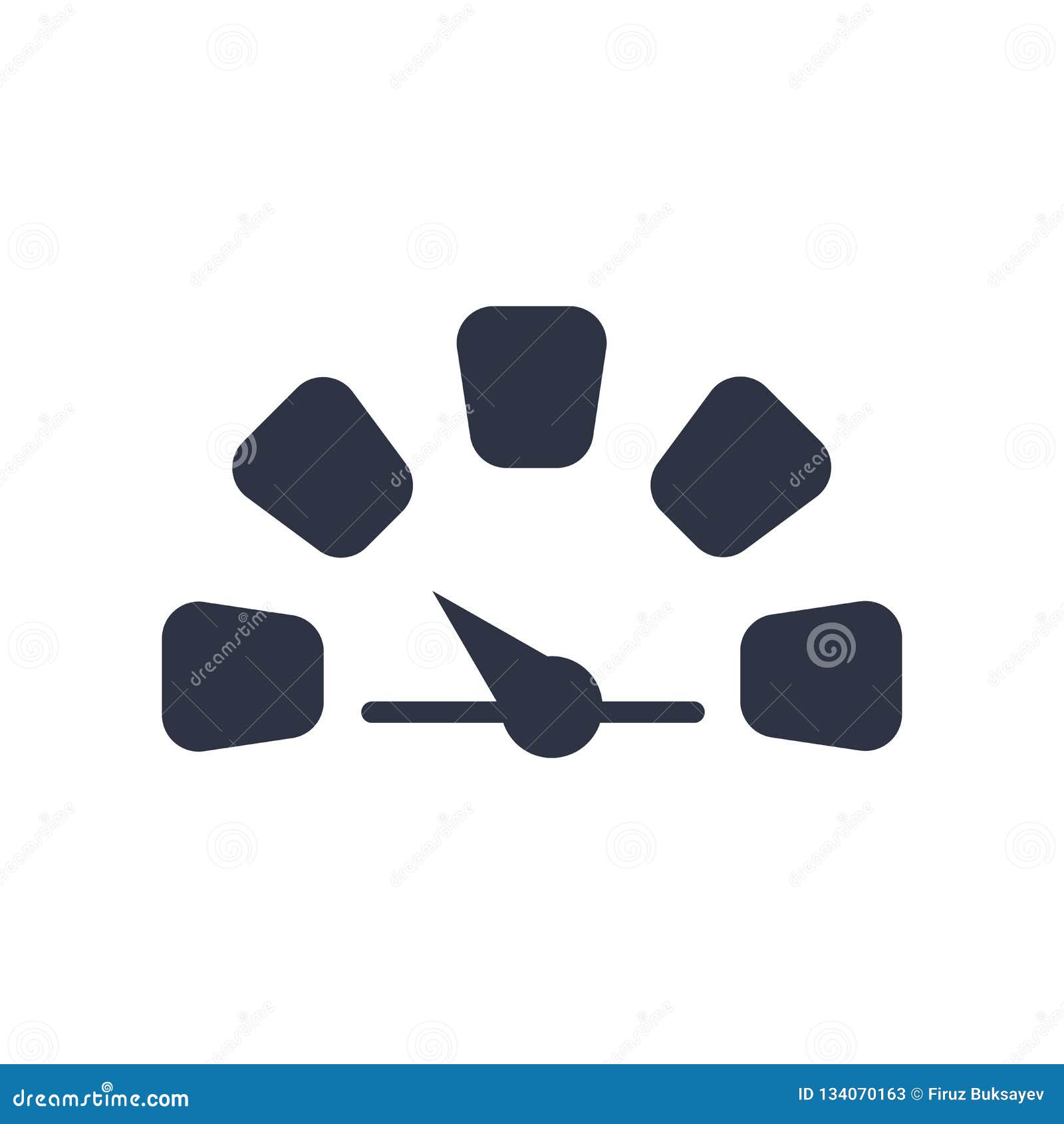 Meter Icon Vector Sign and Symbol Isolated on White Background, Meter ...