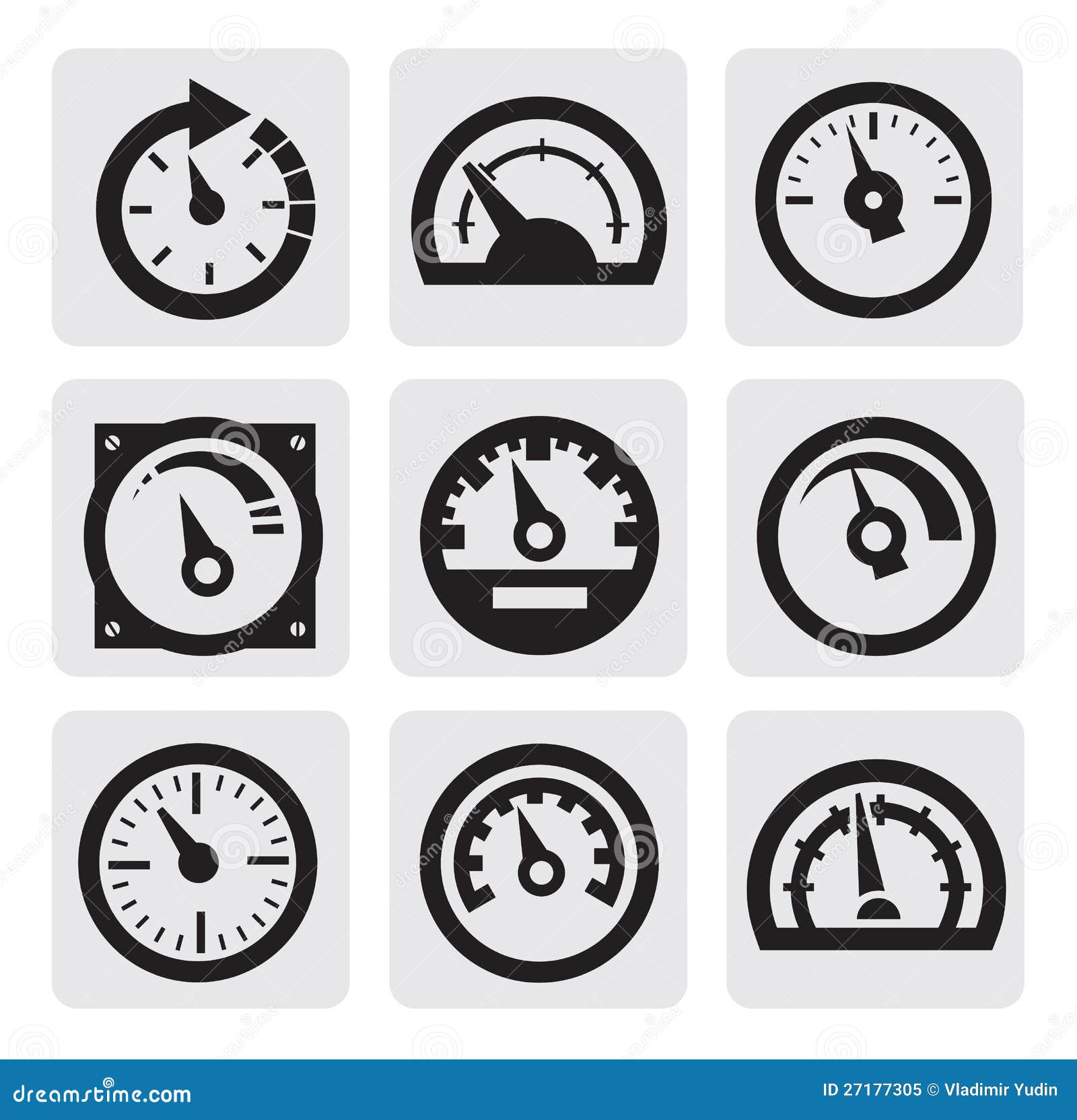 Meter icons stock vector. Illustration of full, interface - 27177305