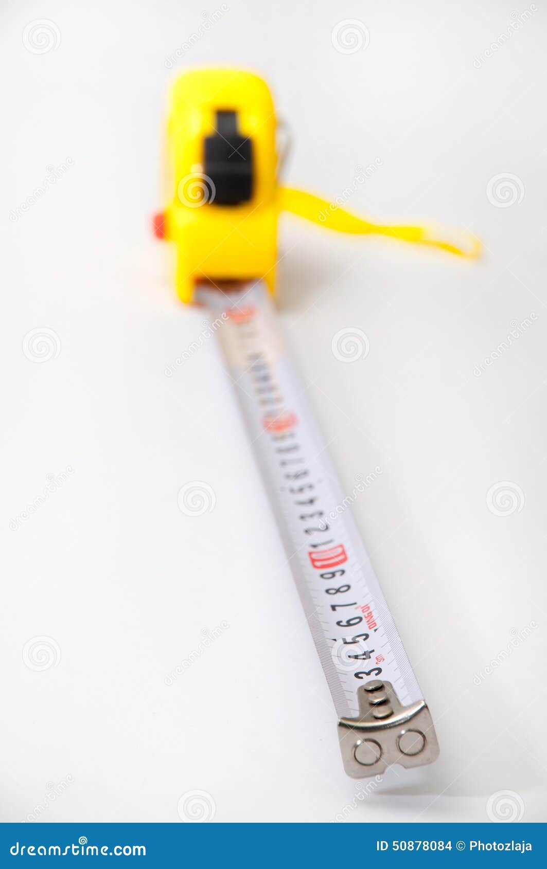 Meter for Measuring Length on White Background Stock Photo - Image of ...