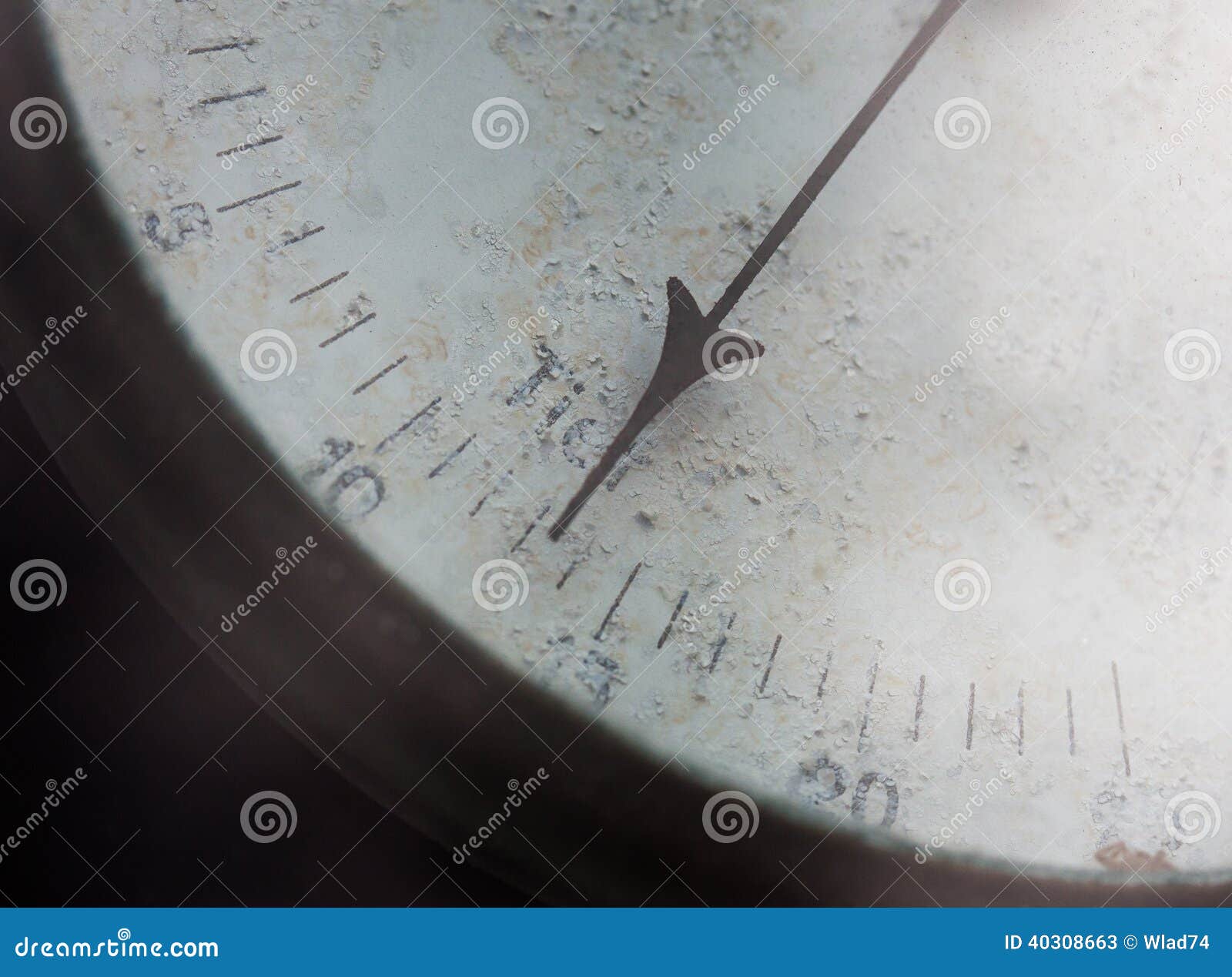 Meter Needle of Old Barometer Closeup Stock Image - Image of equipment ...