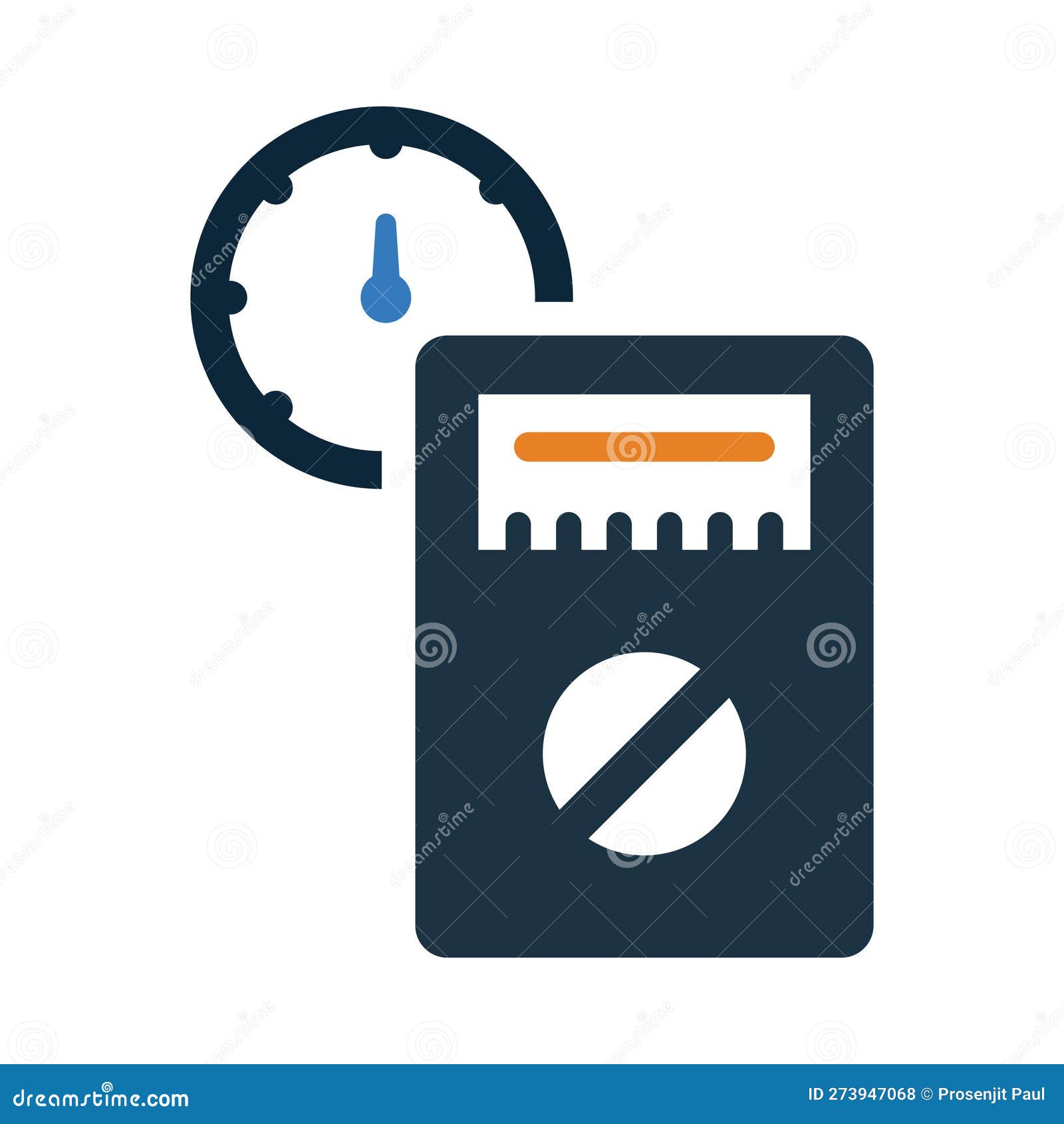 Meter, Power Test Meter, Electric Work Meter Icon Stock Vector ...