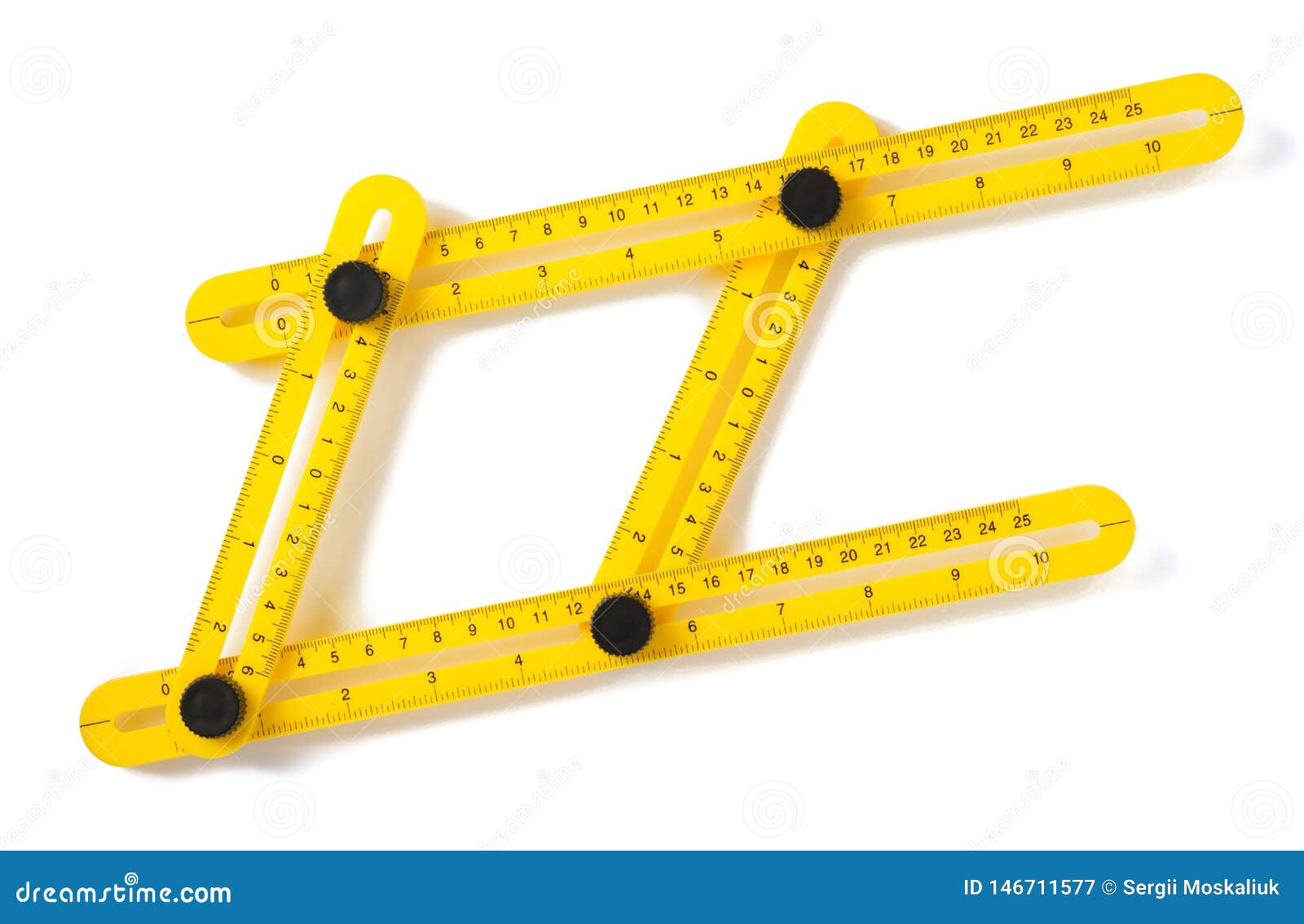 Meter Ruler Isolated on White Stock Image - Image of home, housework ...