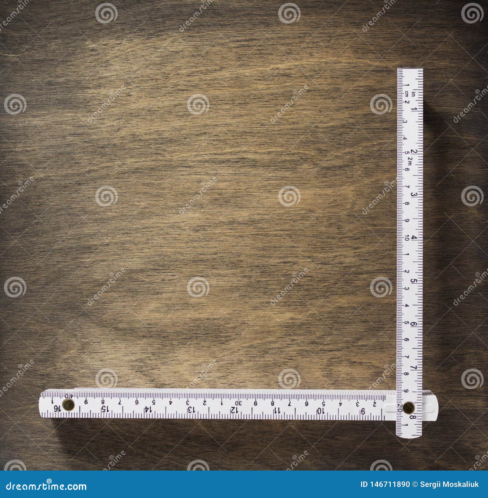 Meter ruler on wood stock photo. Image of measuring - 146711890
