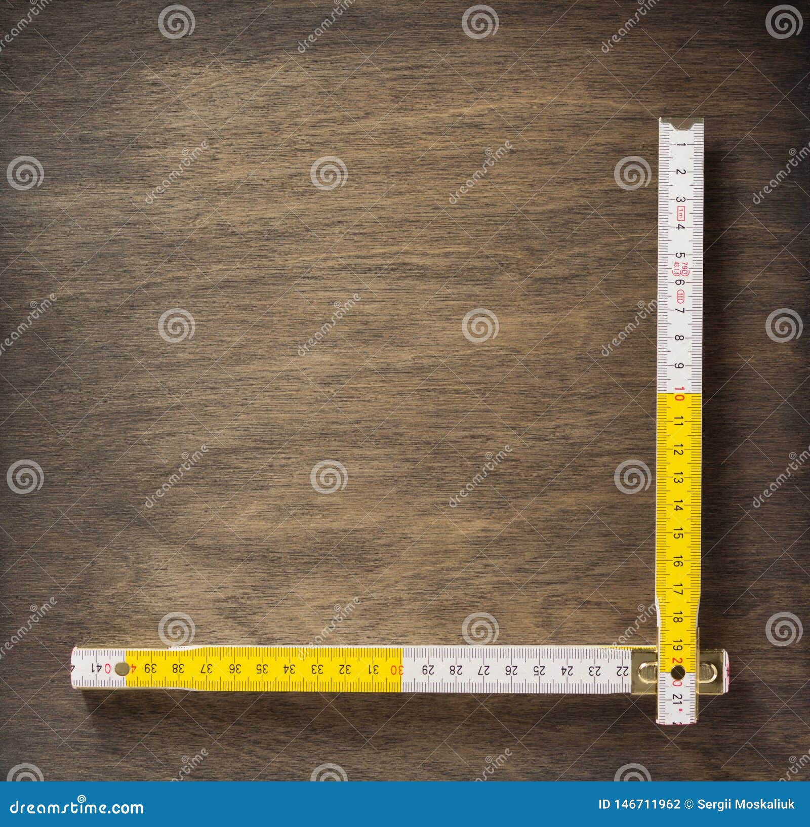Meter ruler on wood stock photo. Image of ruler, engineering - 146711962